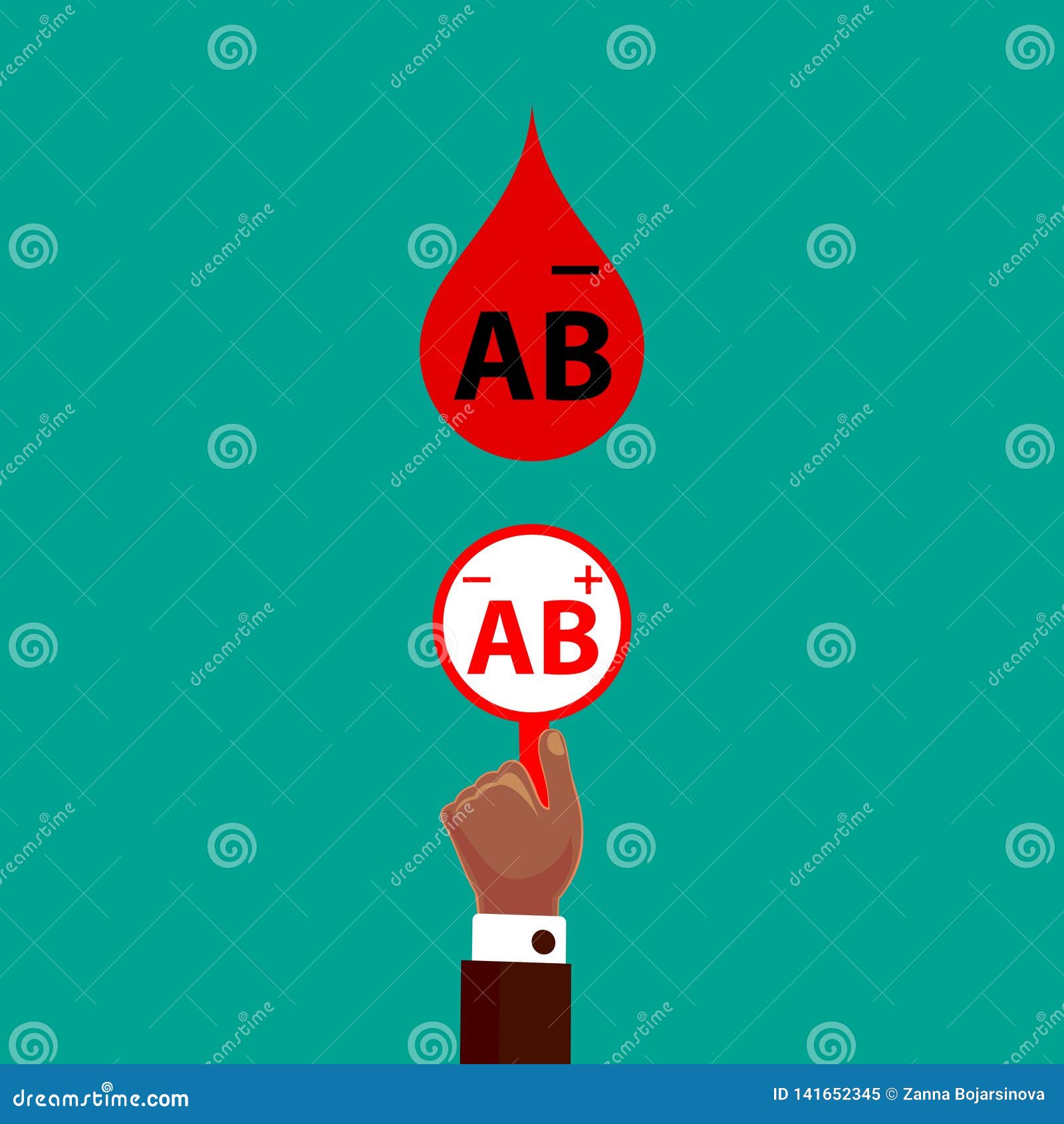 Blood Compatibility Donation. Blood 0 Negative. Vector Illustration ...