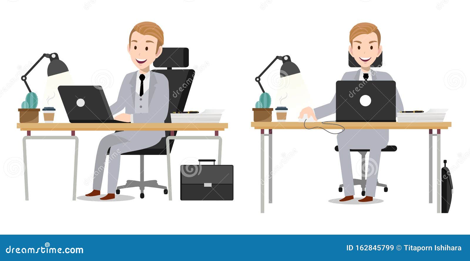 Cartoon Character with Businessman Vector Design Stock Vector ...