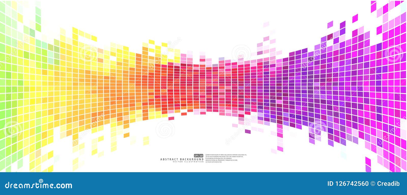 Colorful Abstract Background Mosaic Pixels Stock Vector - Illustration ...