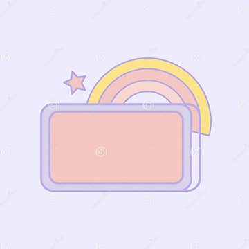 Cute Pastel Rainbow Sign Vector Stock Vector - Illustration of decor ...