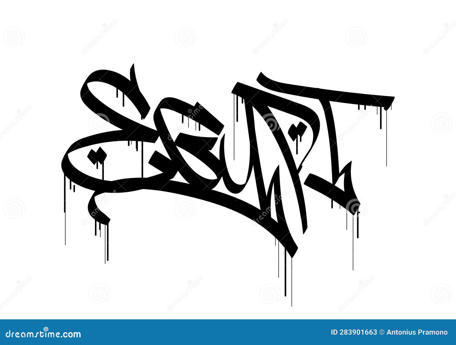 EGYPT Word In Arabic Language Handwritten Calligraphy Modern Freehand ...