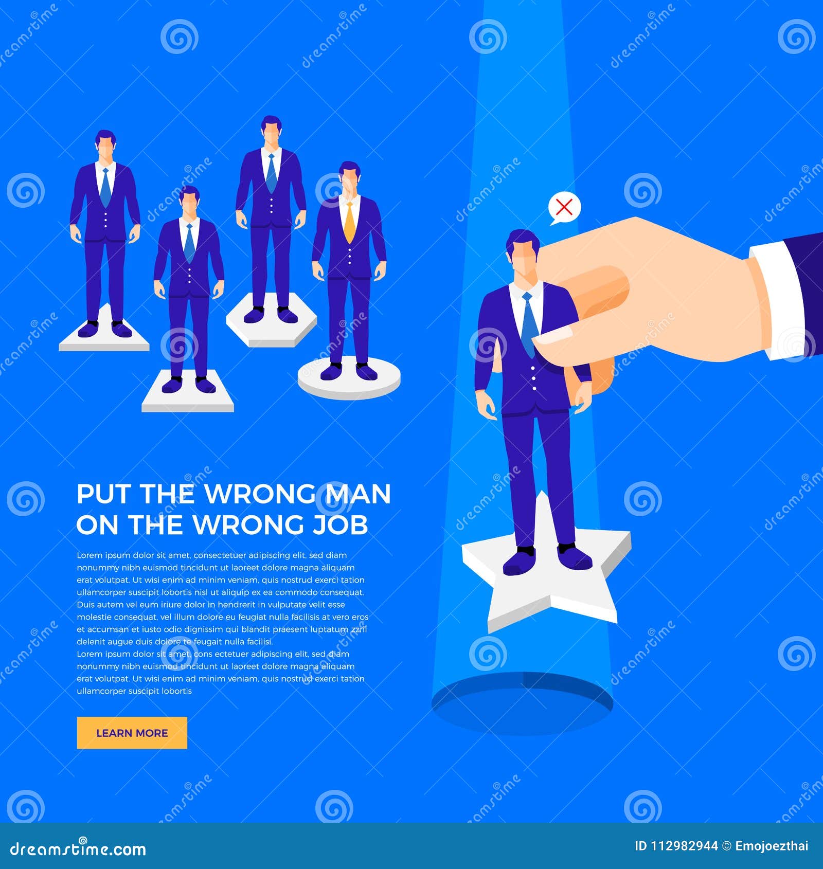 Leader Choose The Best Strategic Way To Move Chess. Vector Flat ...