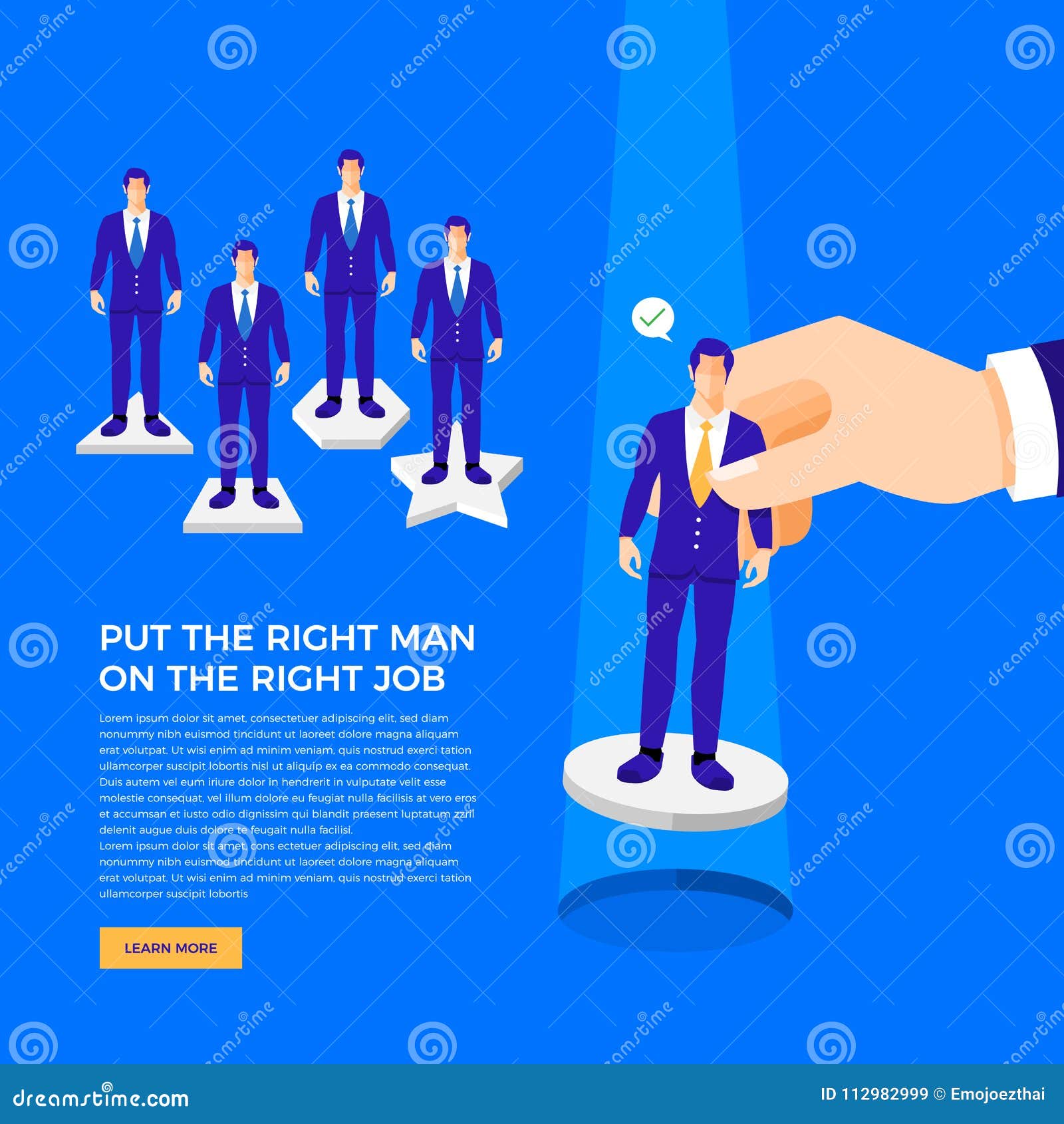 Leader Choose The Best Strategic Way To Move Chess. Vector Flat ...