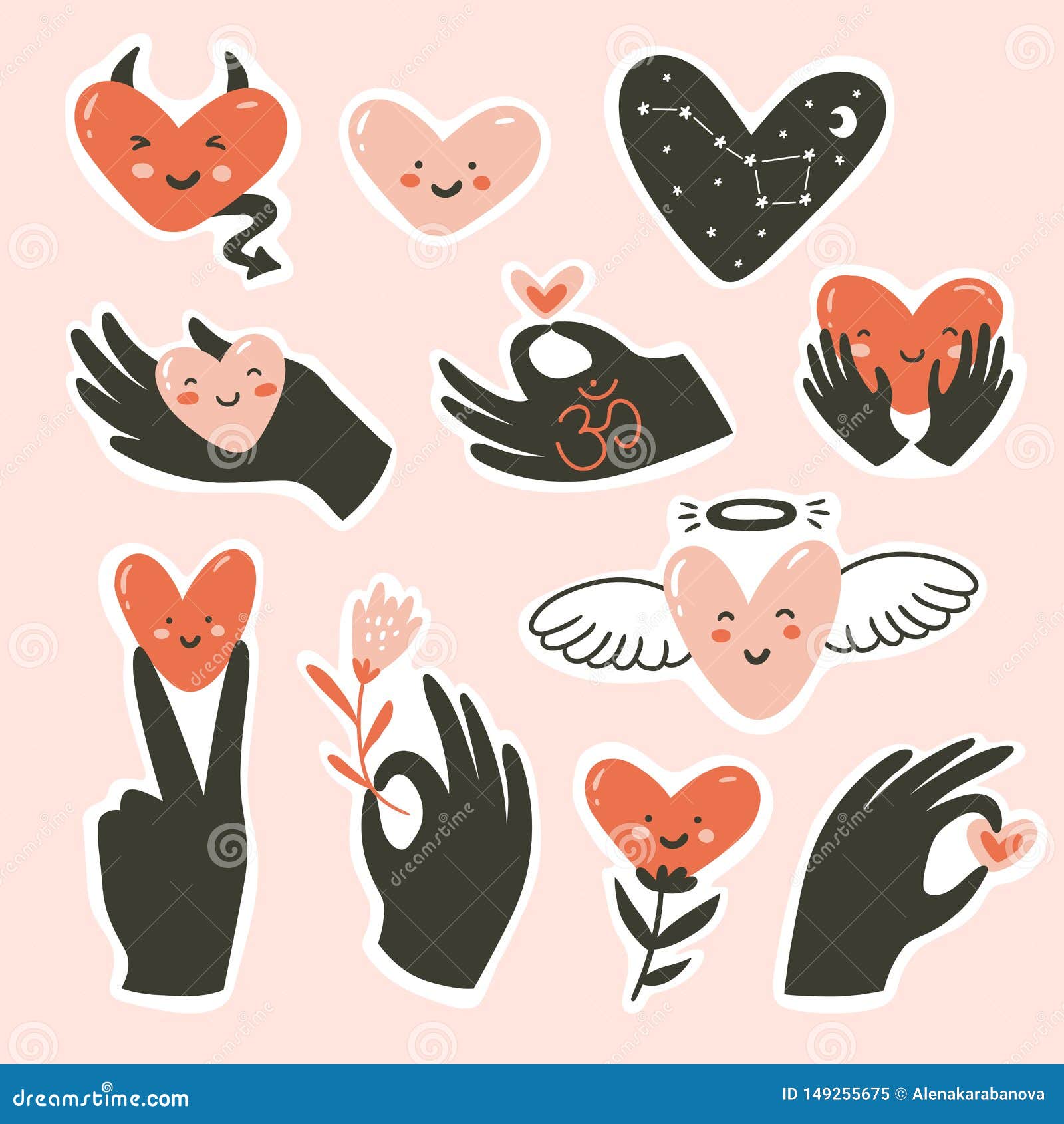 Hands Gestures. Realistic Human Hands Anatomy Body Parts Palm And ...