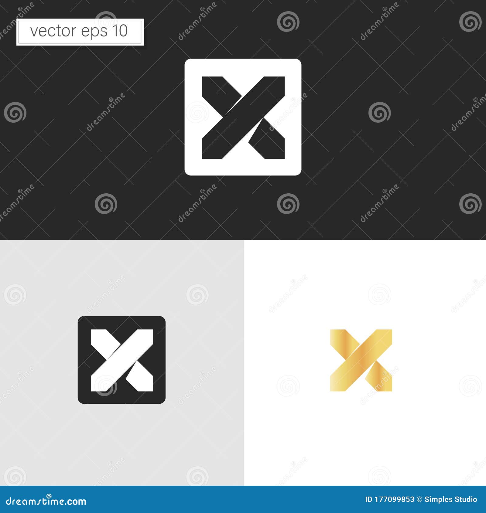 Letter X Monogram Logo, Minimal Elegant Style Line Art Stock ...