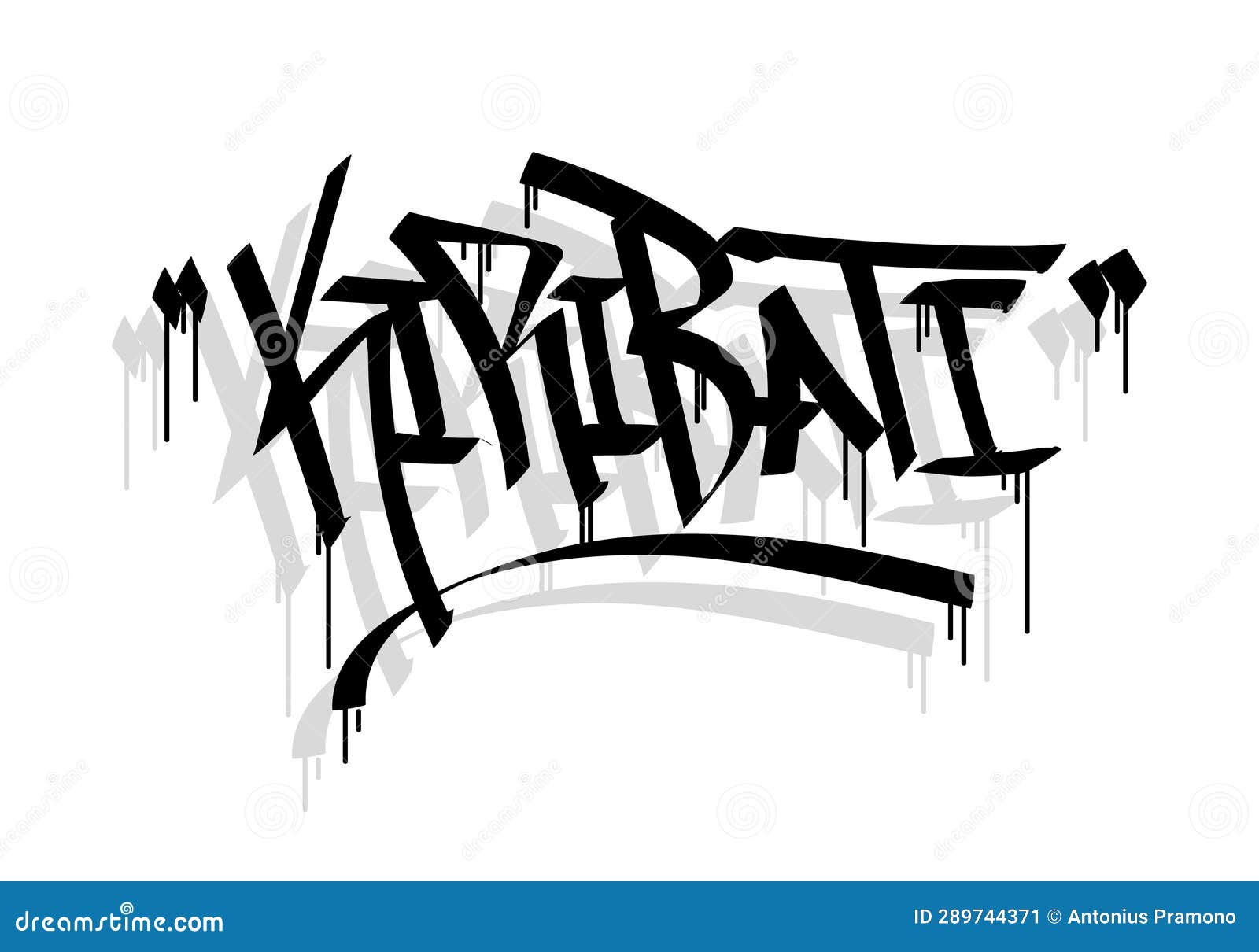 Basic RGB KIRIBATI Country Graffiti Tag Style Stock Illustration ...