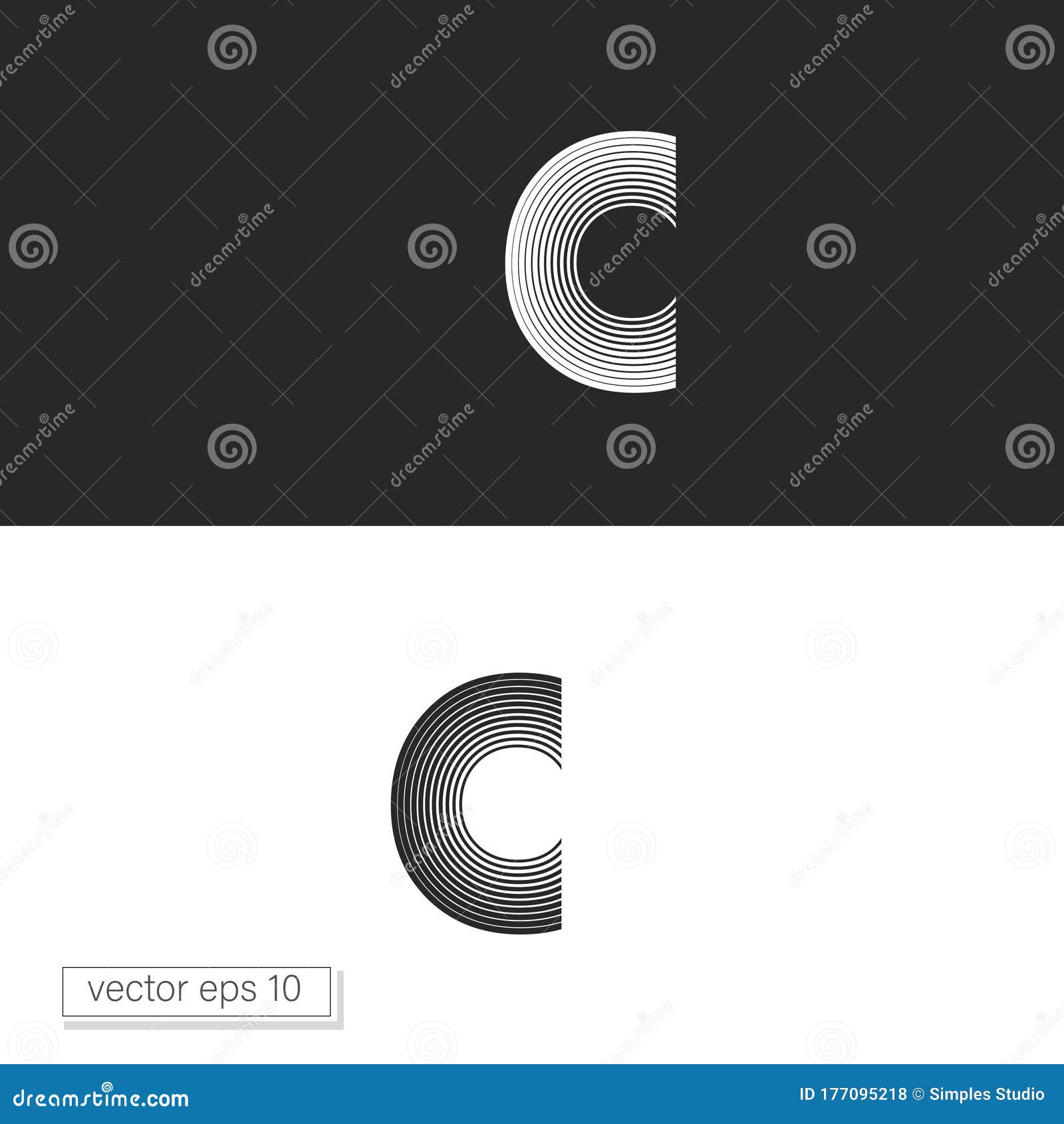 Letter C Logo Isometric Shape, Creative Idea Emblem Stock Vector ...