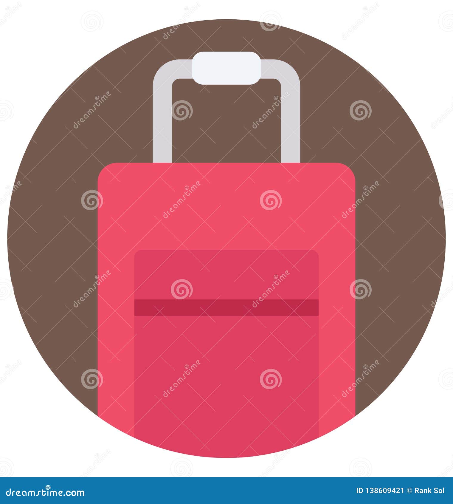 Basic RGB Luggage Color Isolated Vector Icon That Can Be Easily ...