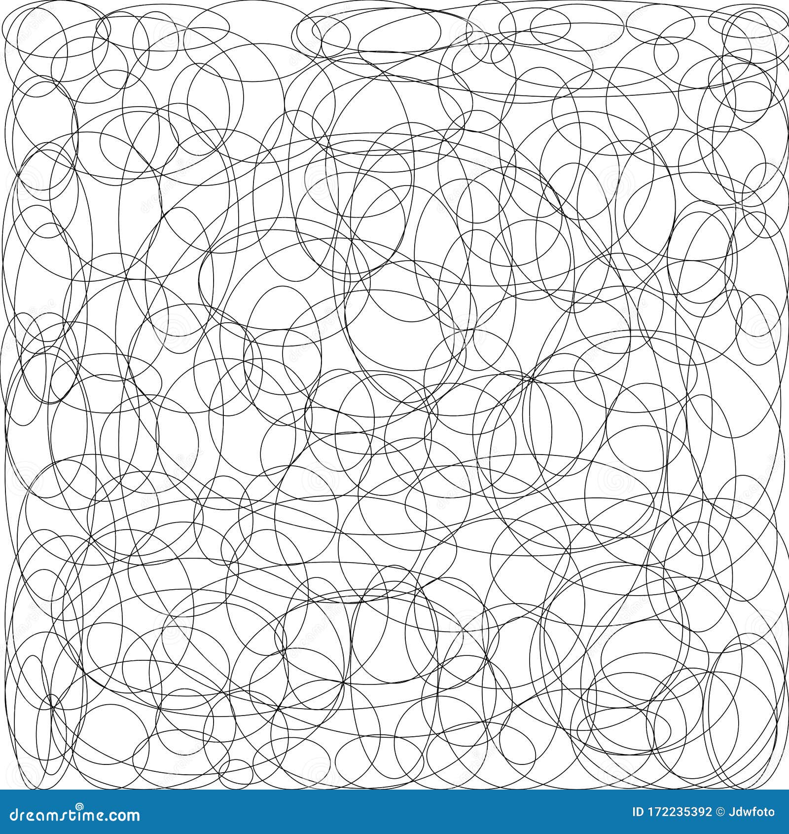 Overlapping Shape Doodle stock vector. Illustration of messy - 172235392