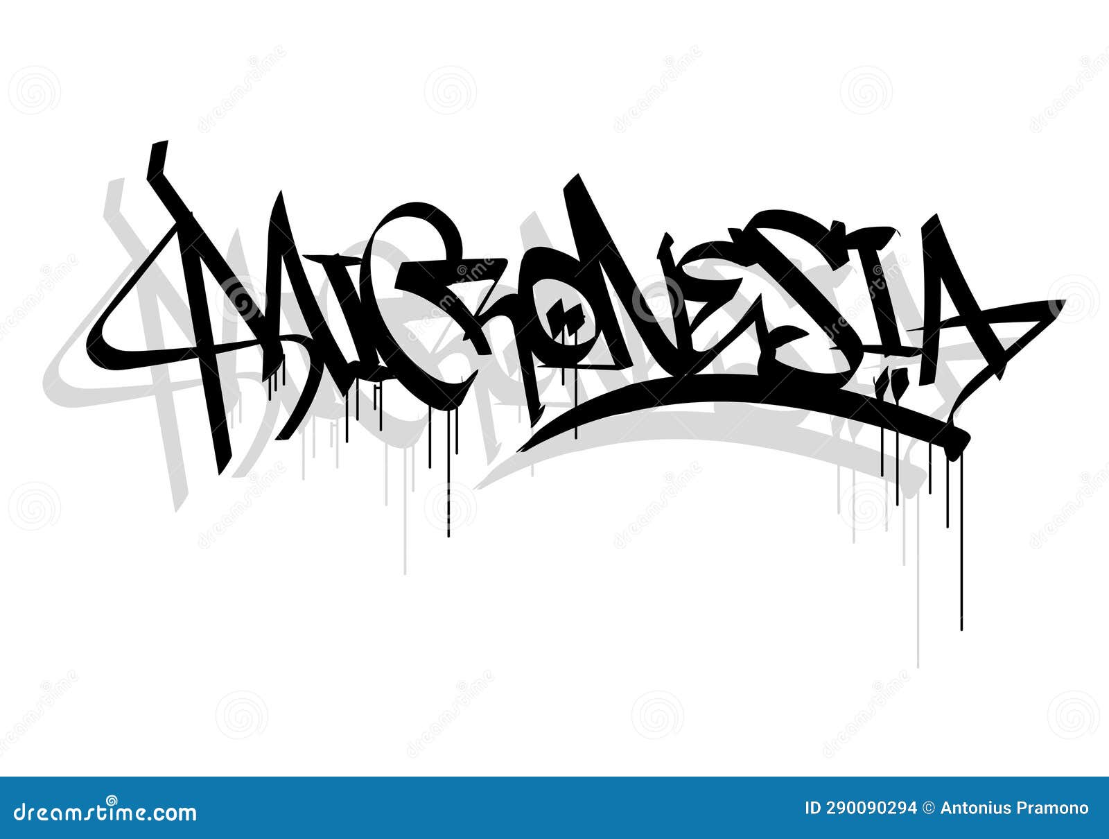 Basic RGB MICRONESIA Country Graffiti Tag Style Stock Illustration ...