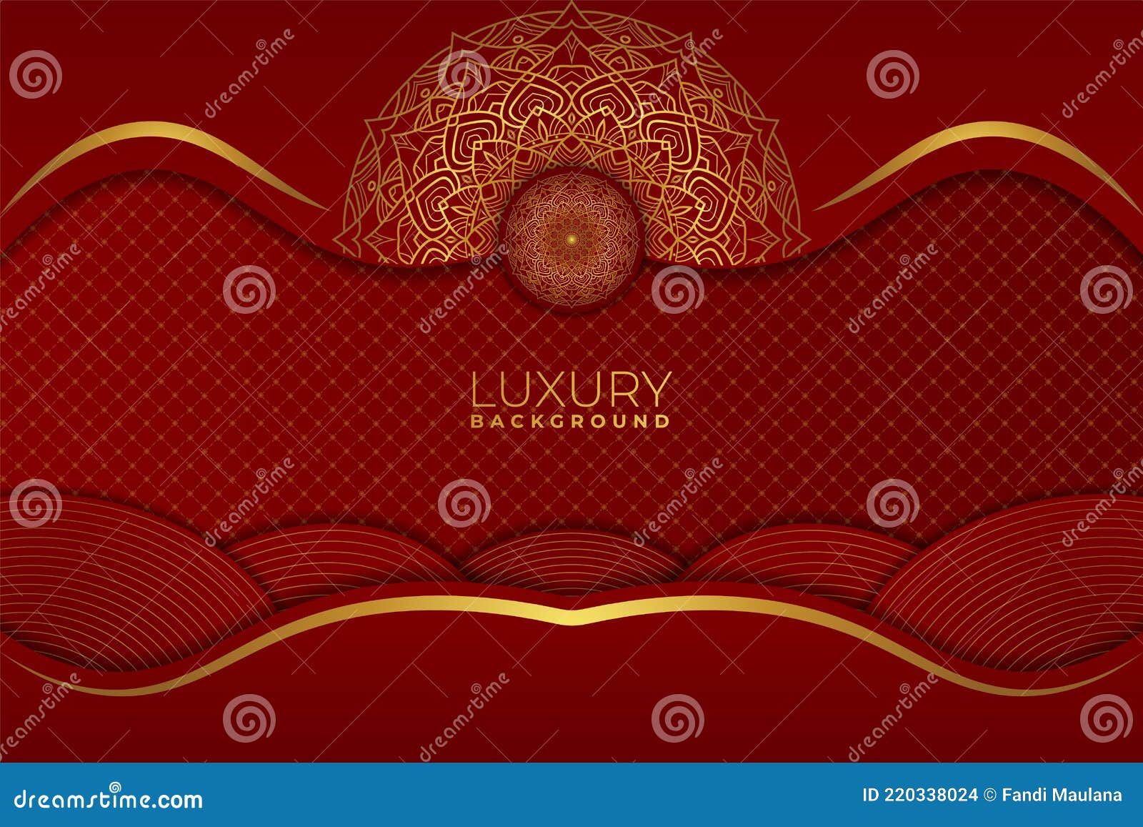 Modern Luxury Red Maroon and Golden Elegant Mandala Art Background ...