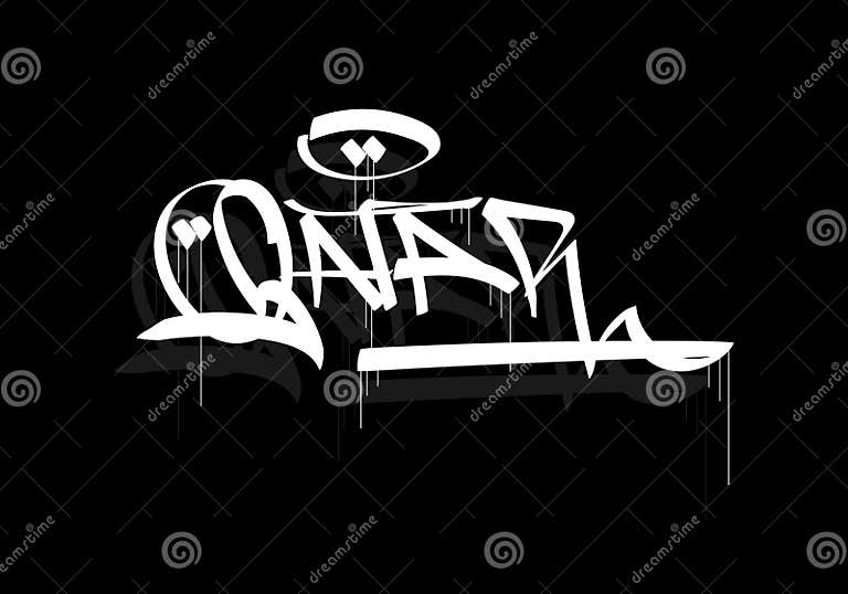 Basic RGB QATAR Country Graffiti Tag Style Stock Illustration ...
