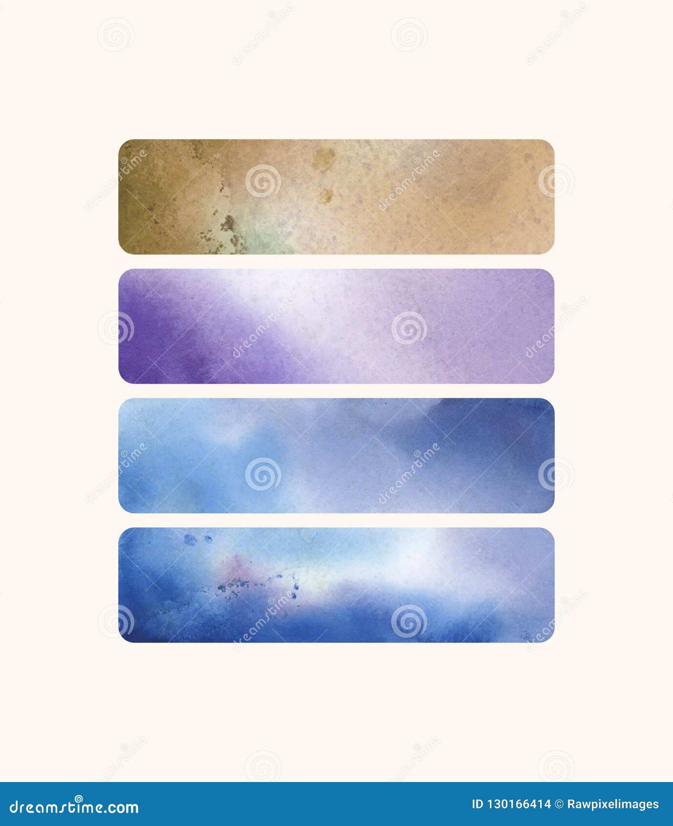 Rectangular Shaped Watercolor Backgrounds Vector | CartoonDealer.com ...