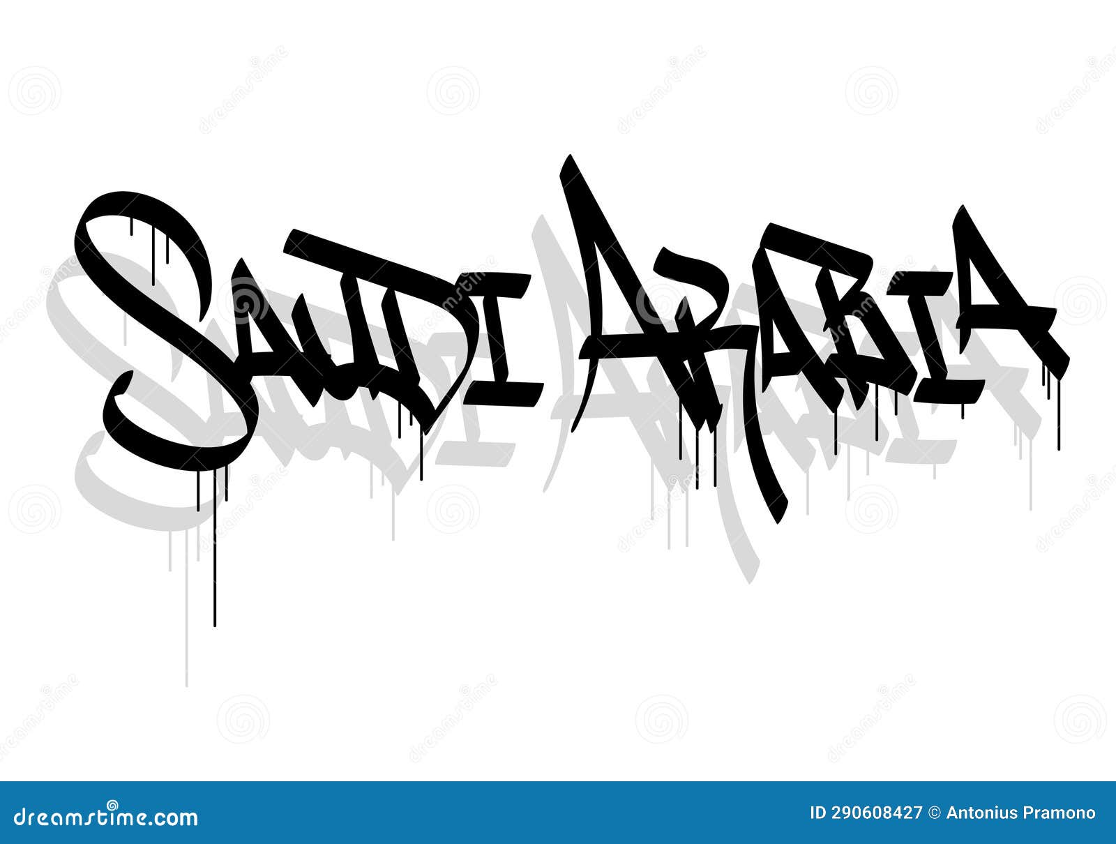 Basic RGB SAUDI ARABIA Country Graffiti Tag Style Stock Vector ...