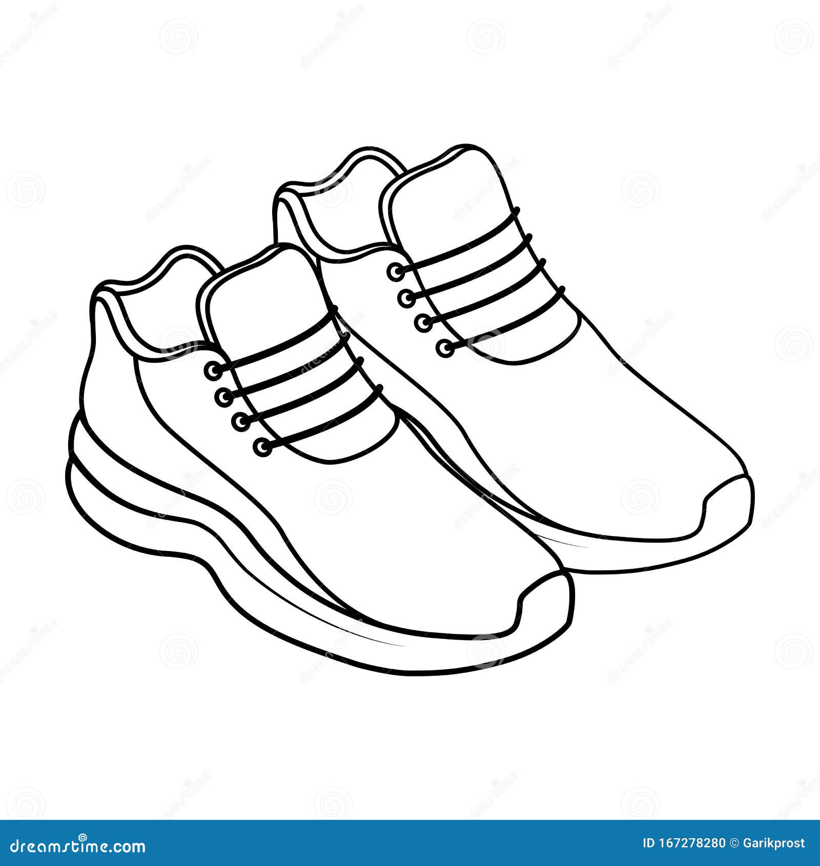 Sneaker Shoe Outline Isometric Icon Stock Illustration - Illustration ...