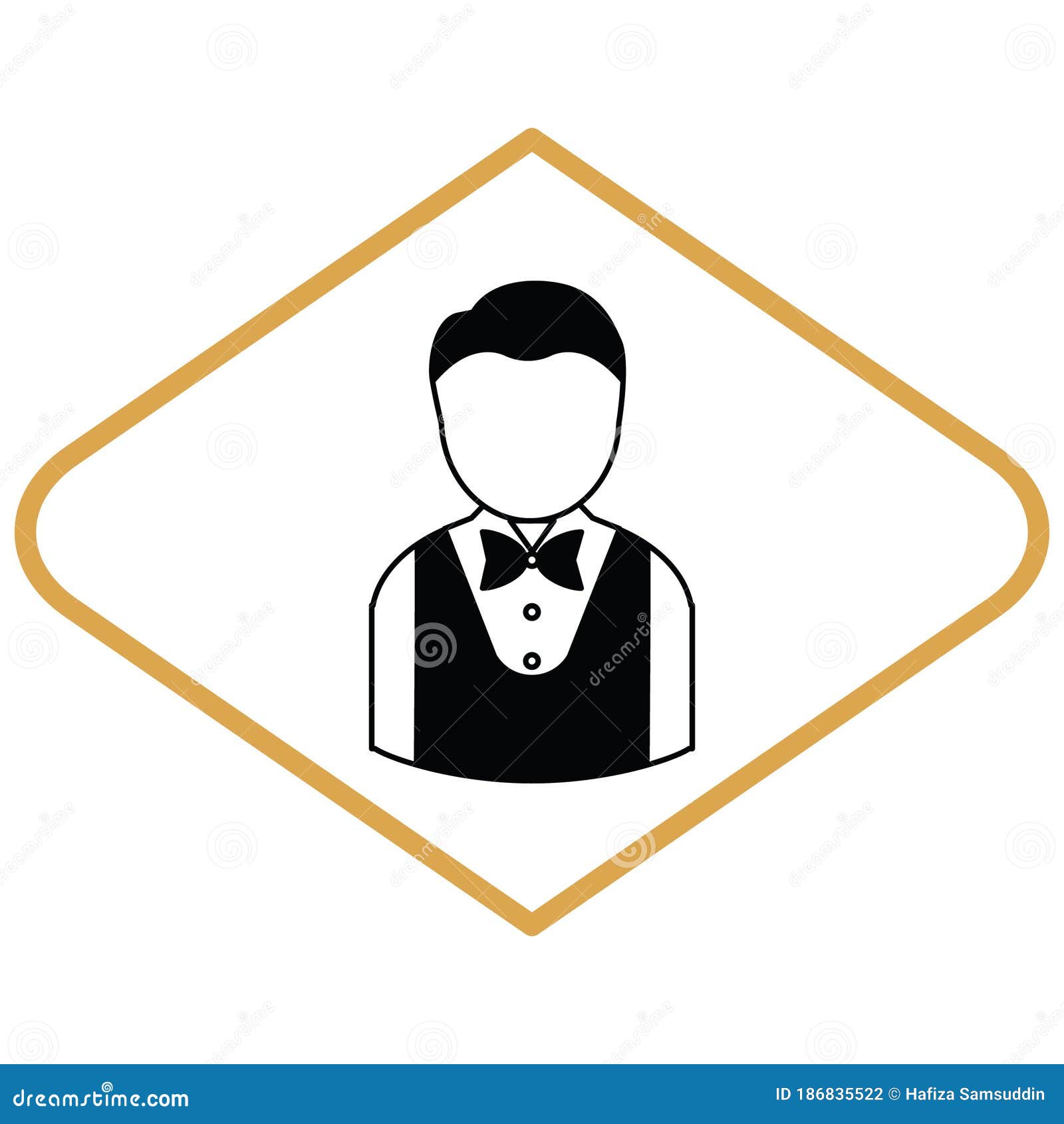 Basic RGB stock vector. Illustration of waiters, suits - 186835522