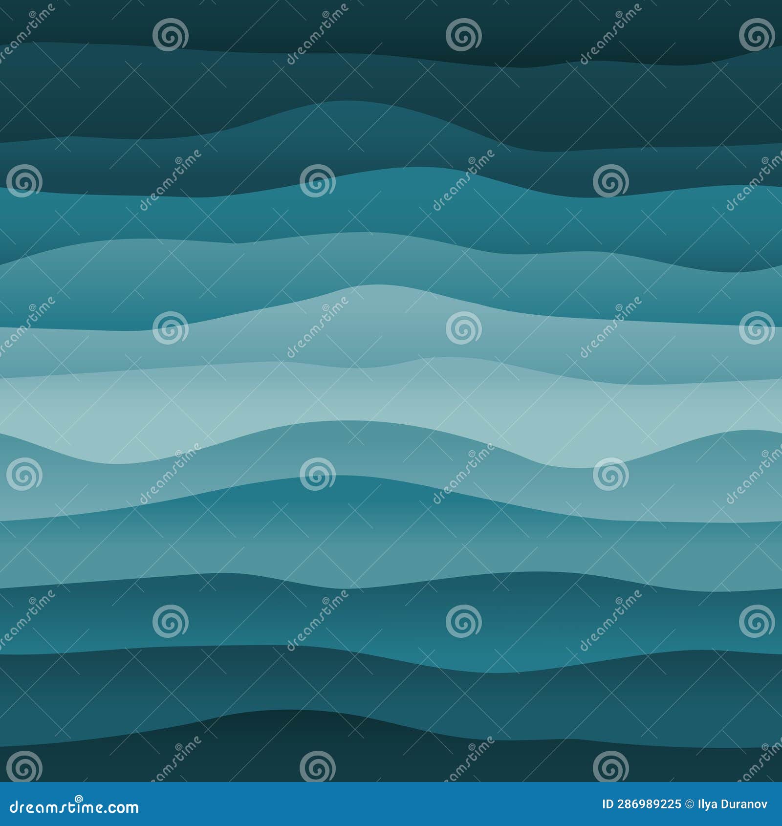 Wavy Stripes Seamless Pattern. Vector Illustration with Gradient Stock ...
