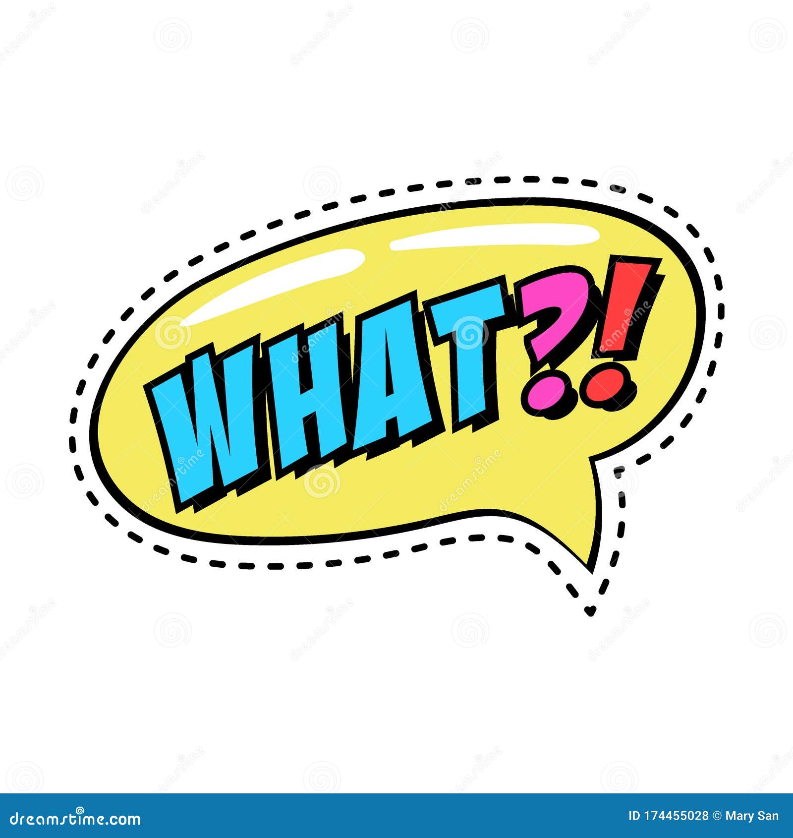 Comic What Happened Vector Illustration | CartoonDealer.com #79779210