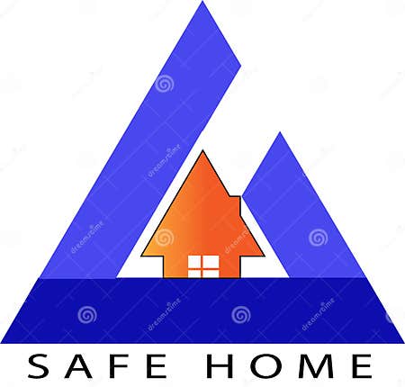 Basic safe home logo stock vector. Illustration of business - 112880427