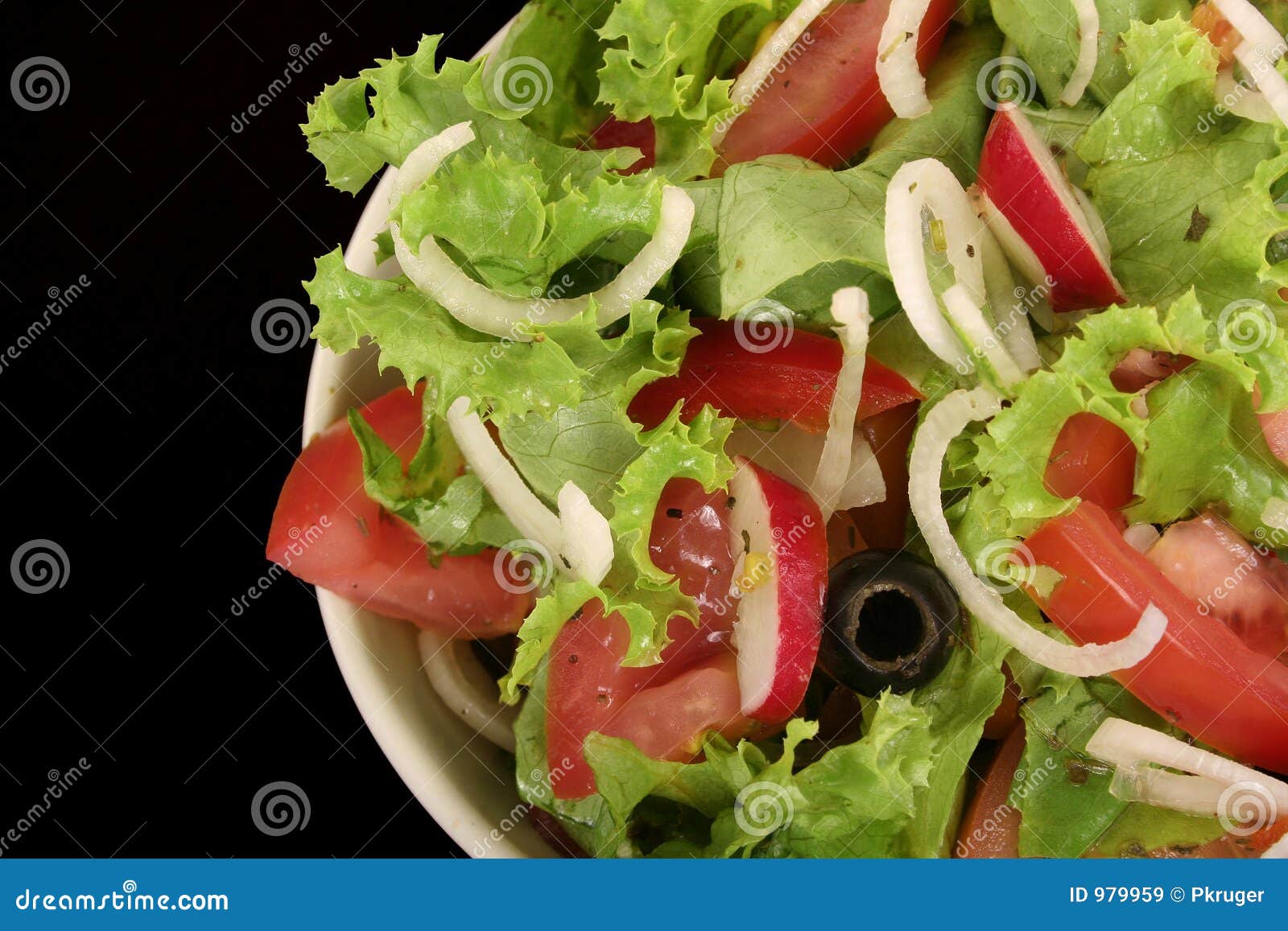 BASIC SALAD stock image. Image of sensitive, food, dressing - 979959