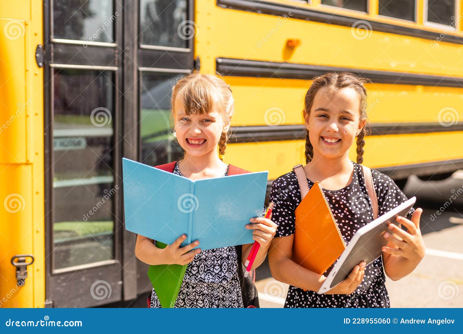Basic School Students Crossing the Road Stock Photo - Image of primary ...