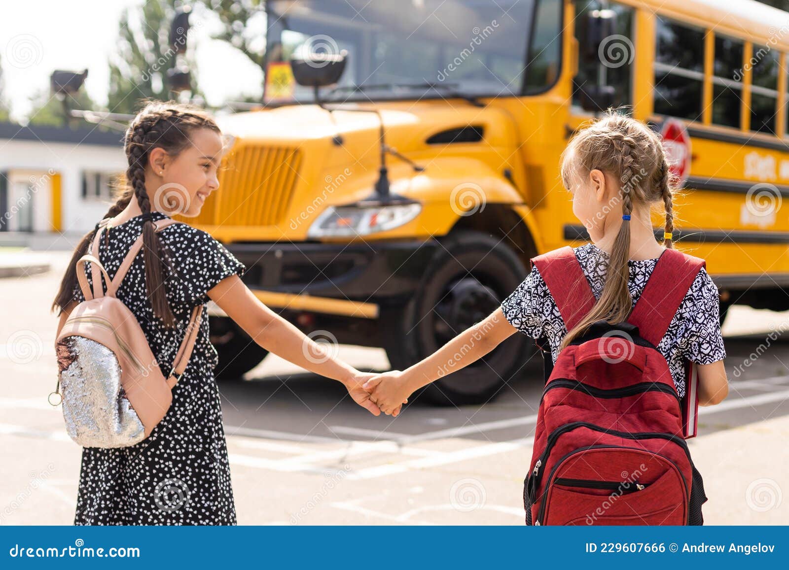 Basic School Students Crossing the Road Stock Photo - Image of person ...