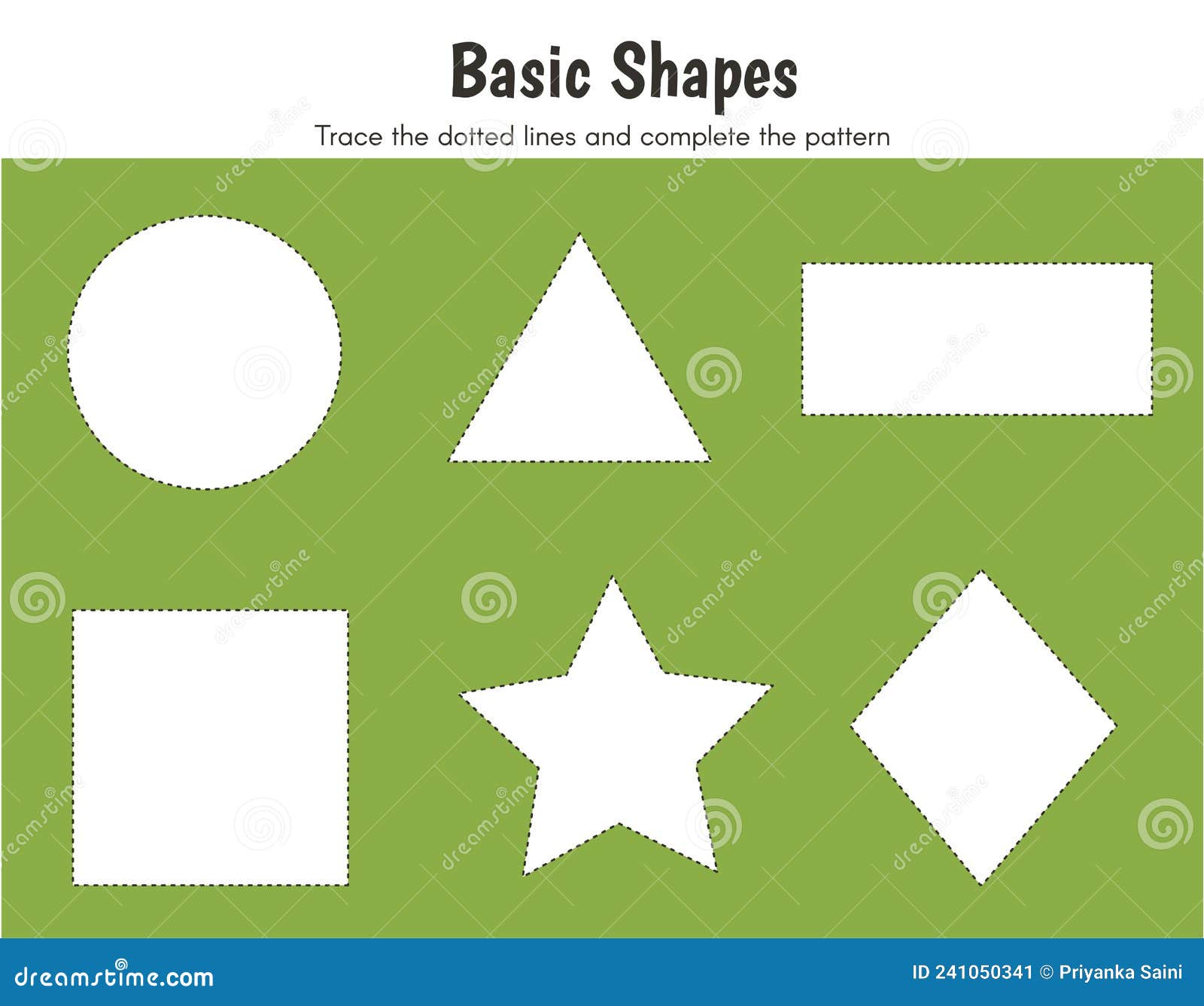 How To Draw Basic Shapes. Diamond, Star, Triangle, Square, Circle ...