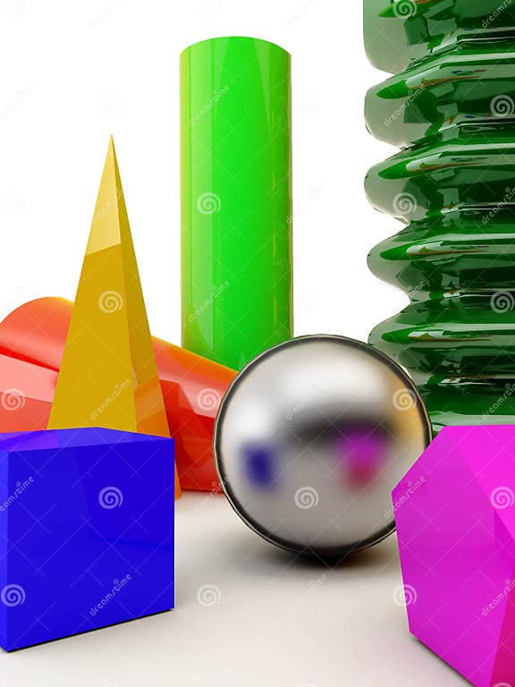 Basic shapes stock illustration. Illustration of learn - 5857330