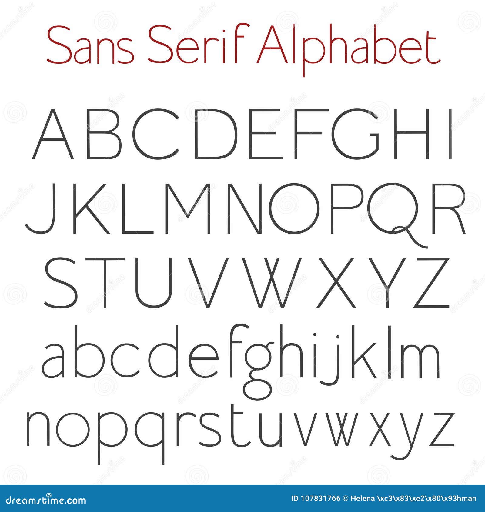 Basic Skeleton Alphabet stock vector. Illustration of alphabet - 107831766