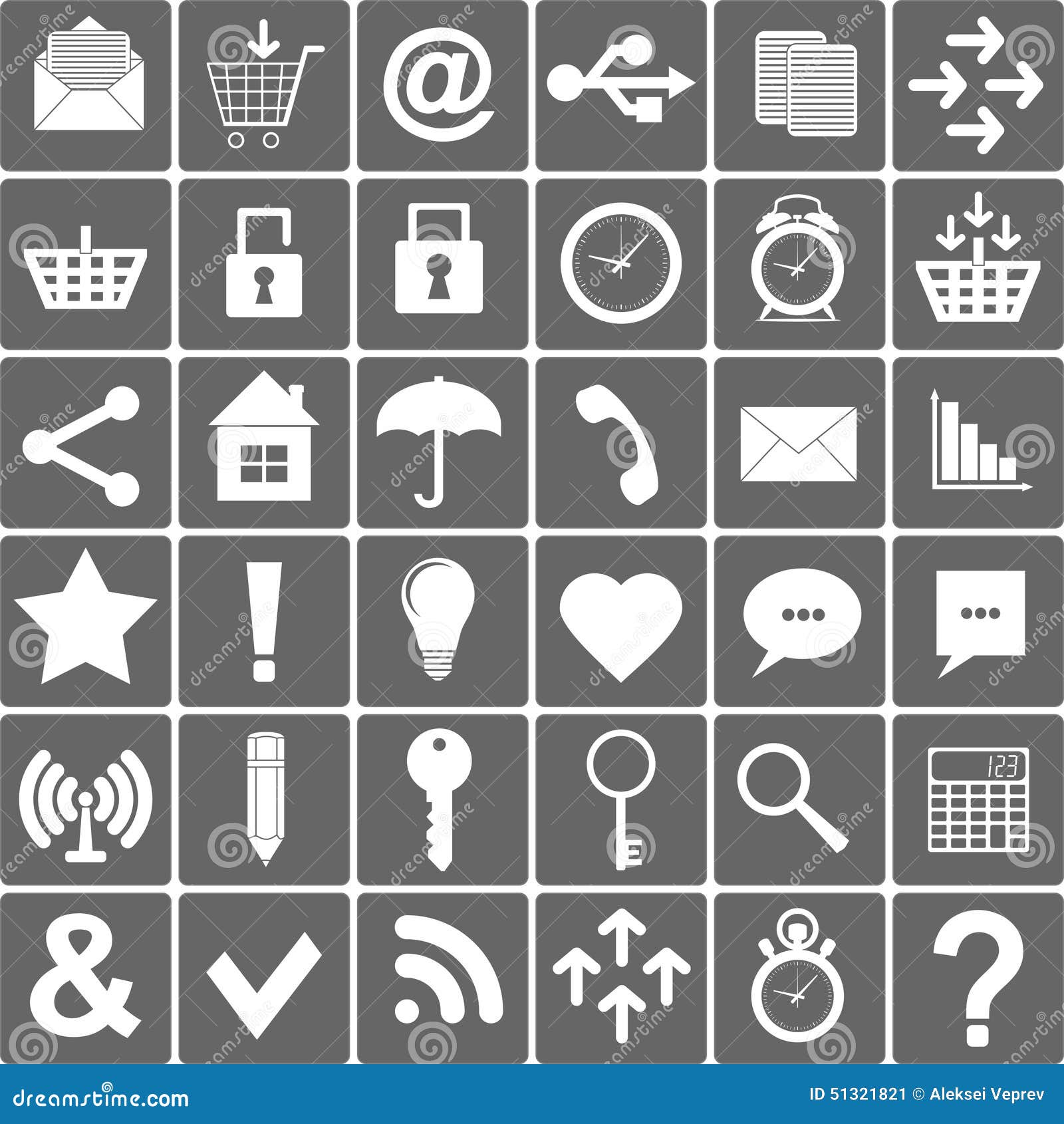 Basic Smartphone Icons Set. Vector Illustration Stock Vector ...