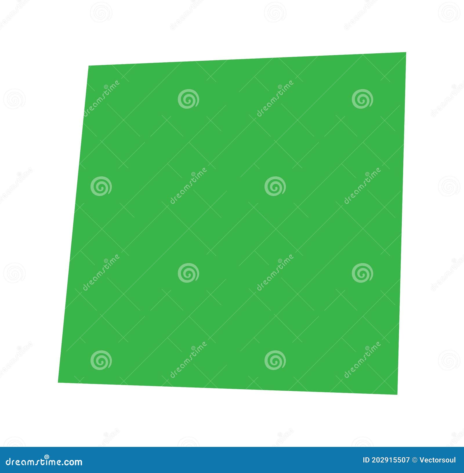 Basic Square Shape, Square Plane in Perspective. 3D Flat Angle Trapeze ...