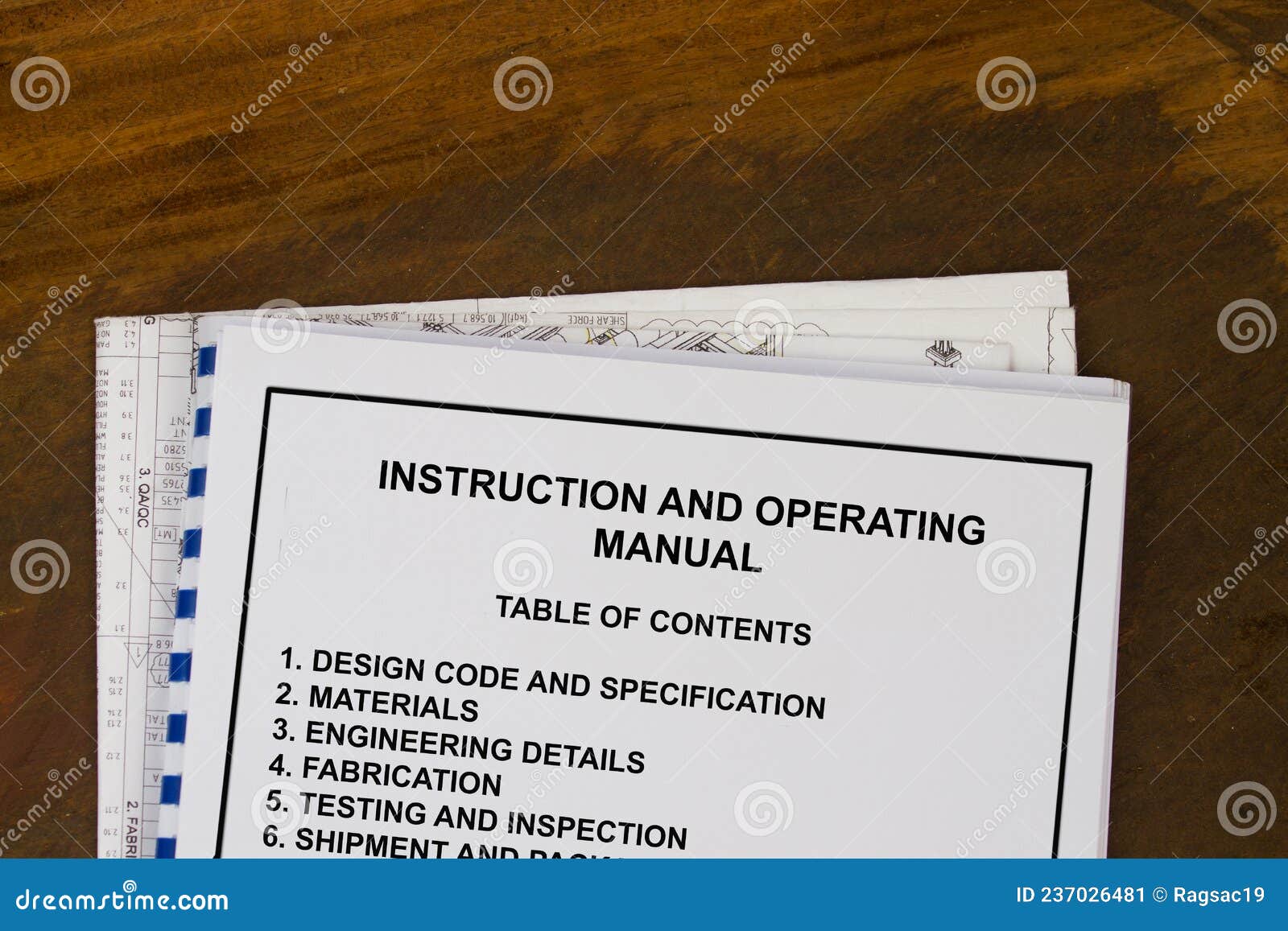 Basic Training Manual and Operation Stock Image - Image of envelop ...