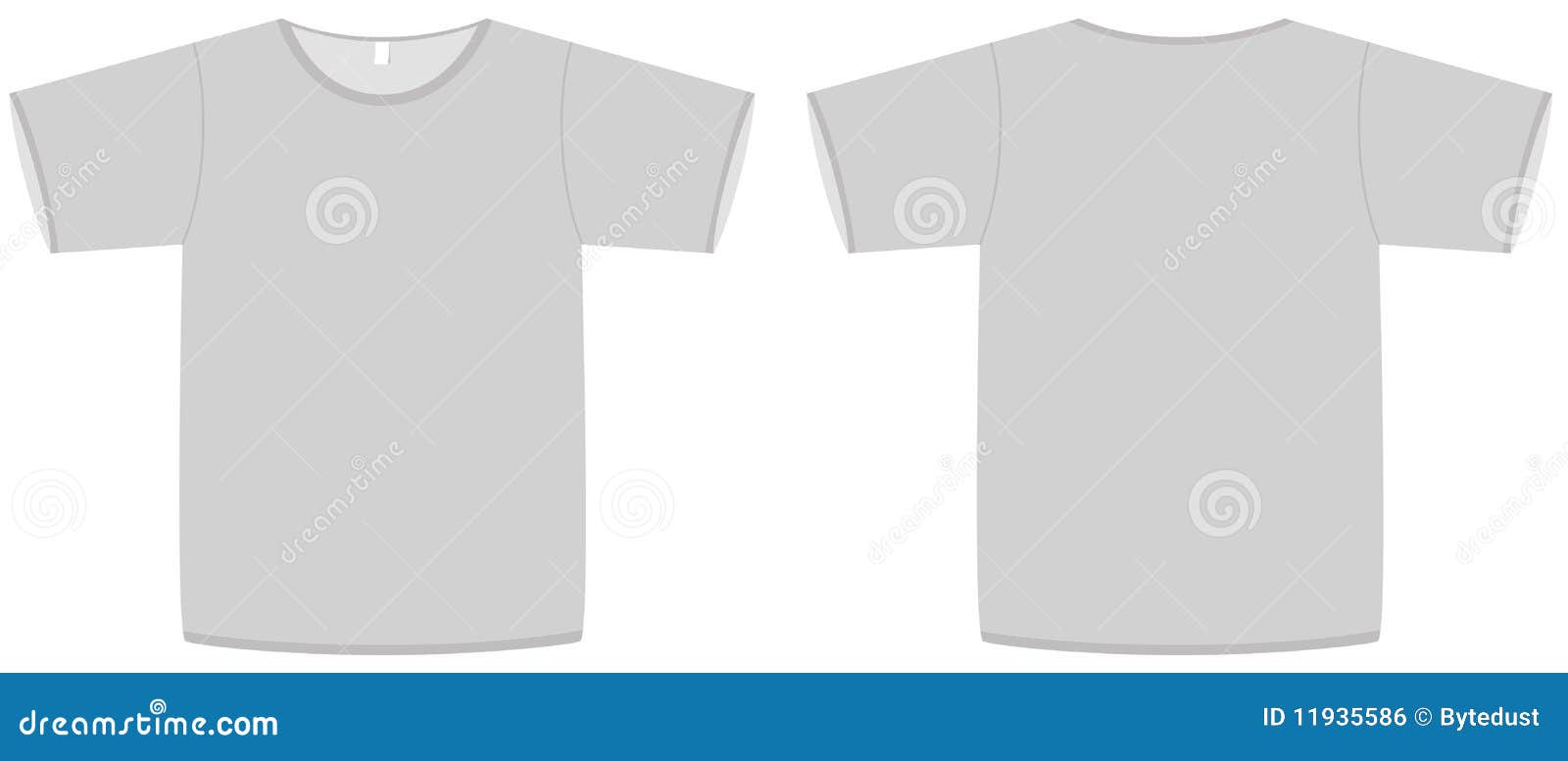 Basic Unisex T-shirt Template Vector Illustration Stock Vector ...