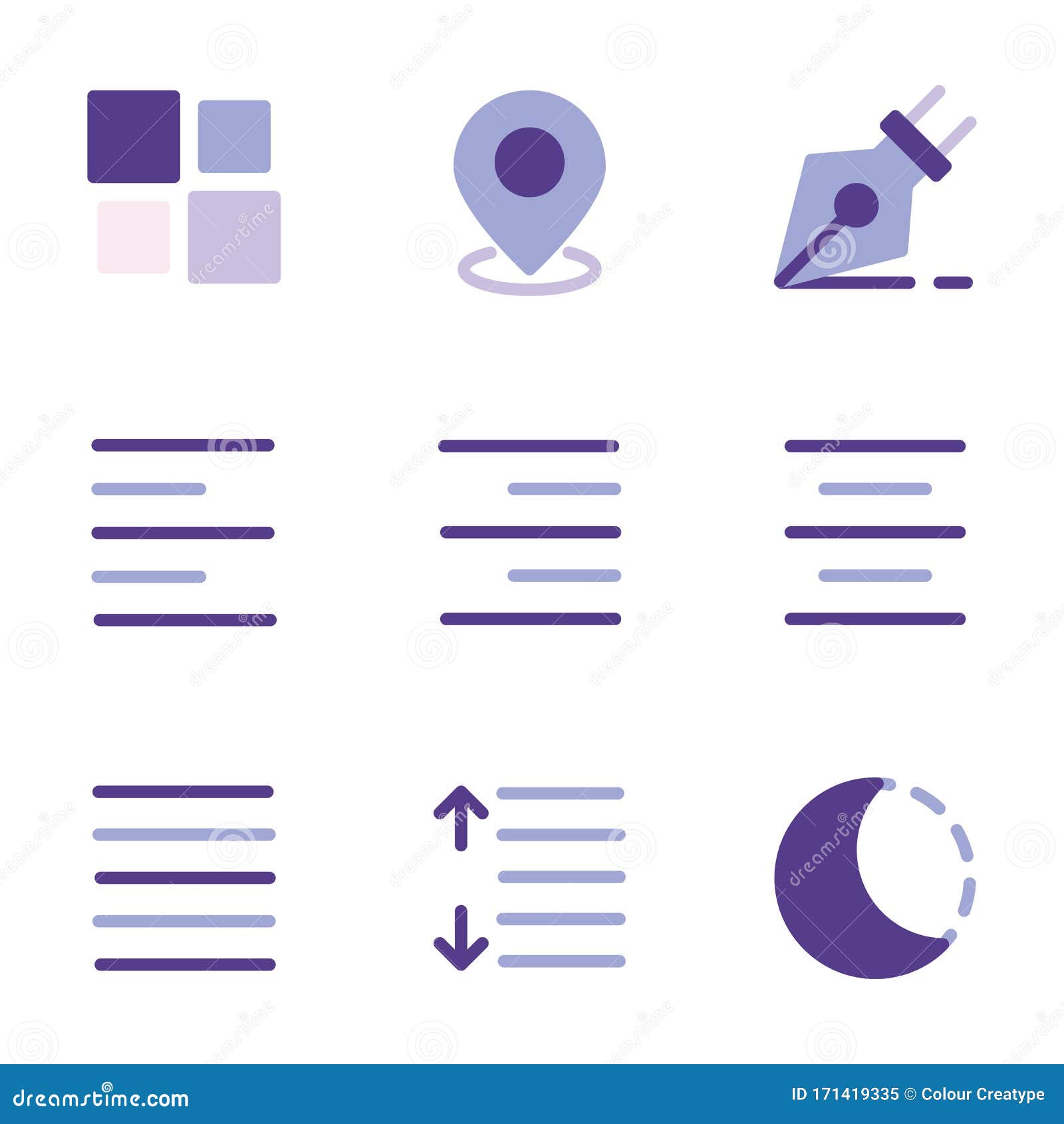 Basic User Interface Icon Set Outline Include Mouse, Pointer, Cursor, Click, Alarm, Timer, Clock ...