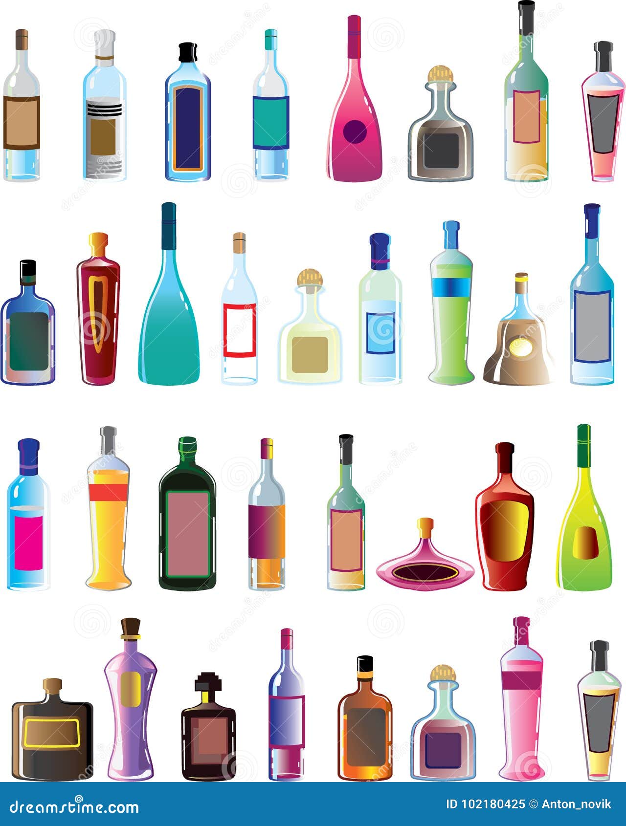 Alcohol Bottles Stock Illustrations – 13,479 Alcohol Bottles Stock ...
