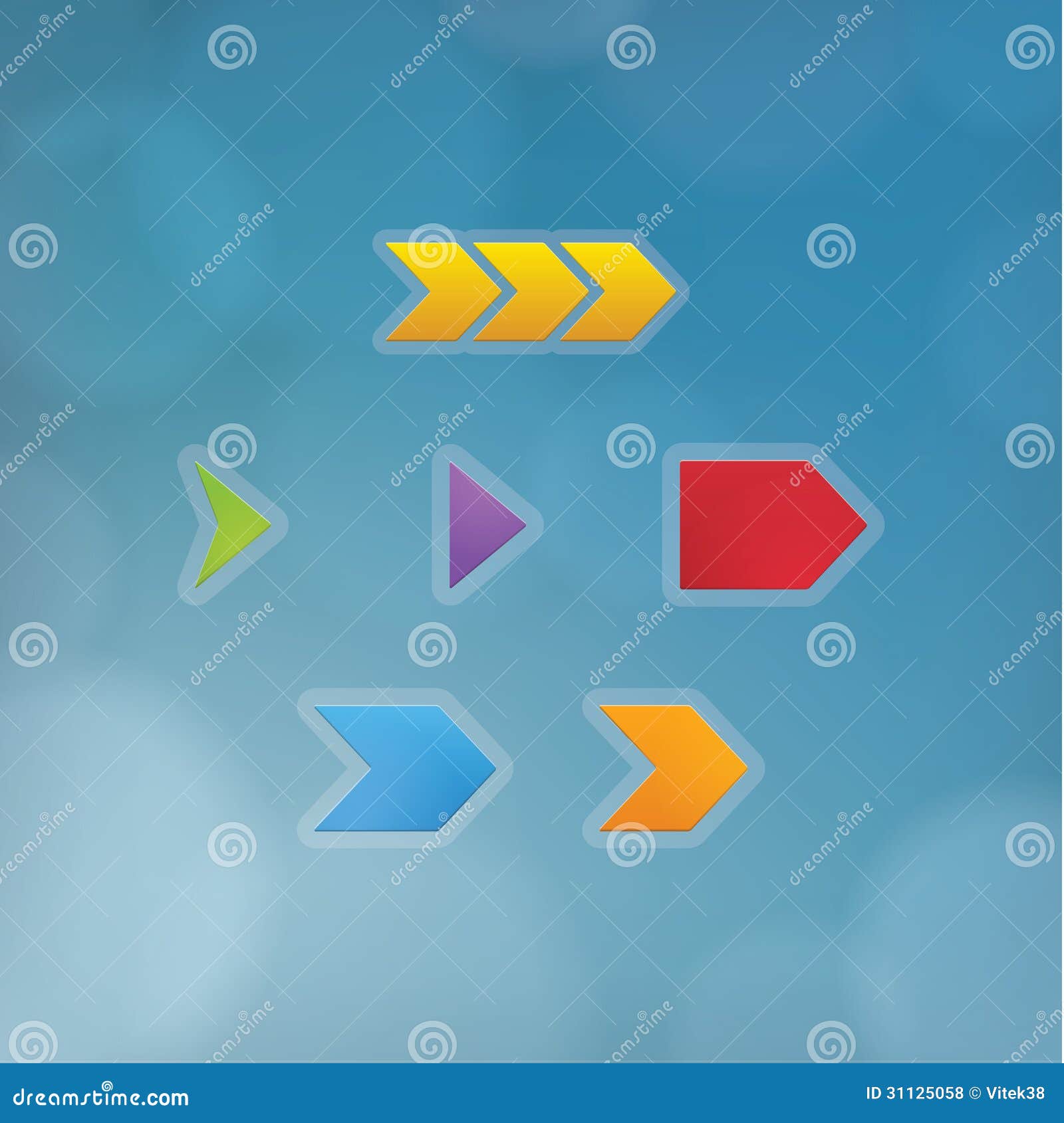 Basic Vector Arrows. Beveled Vector Buttons in Modern Design Stock ... Basic Vector Arrows. Beveled Vector Buttons in Modern Design Stock ...