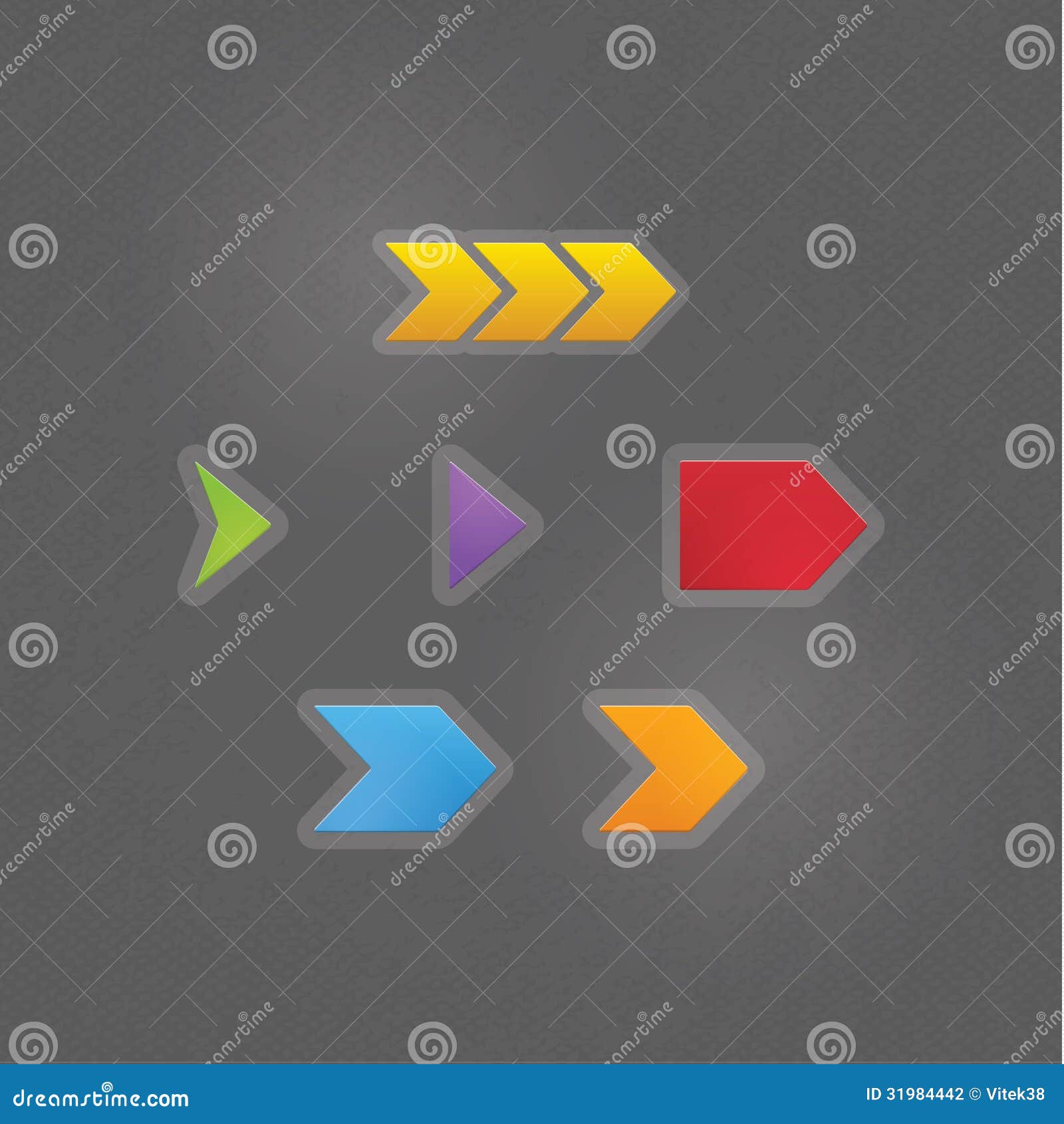 Basic Vector Arrows. Beveled Vector Buttons in Modern Design Stock ... Basic Vector Arrows. Beveled Vector Buttons in Modern Design Stock ...