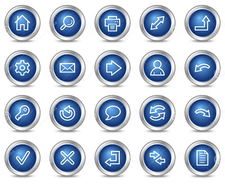 Basic web icons stock vector. Illustration of repeat - 10975491