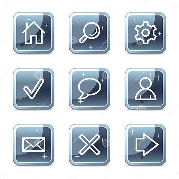 Basic web icons stock vector. Illustration of buttons - 7146920