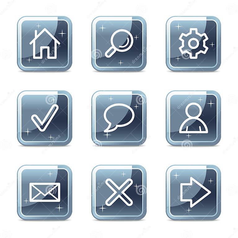 Basic web icons stock vector. Illustration of buttons - 7146920