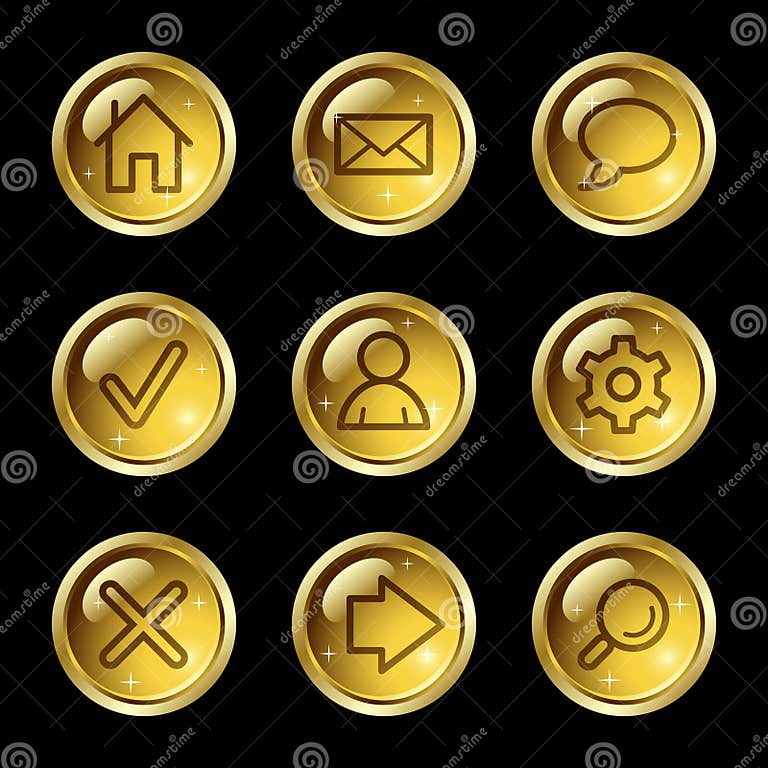 Basic web icons stock vector. Illustration of delete, icons - 7764883