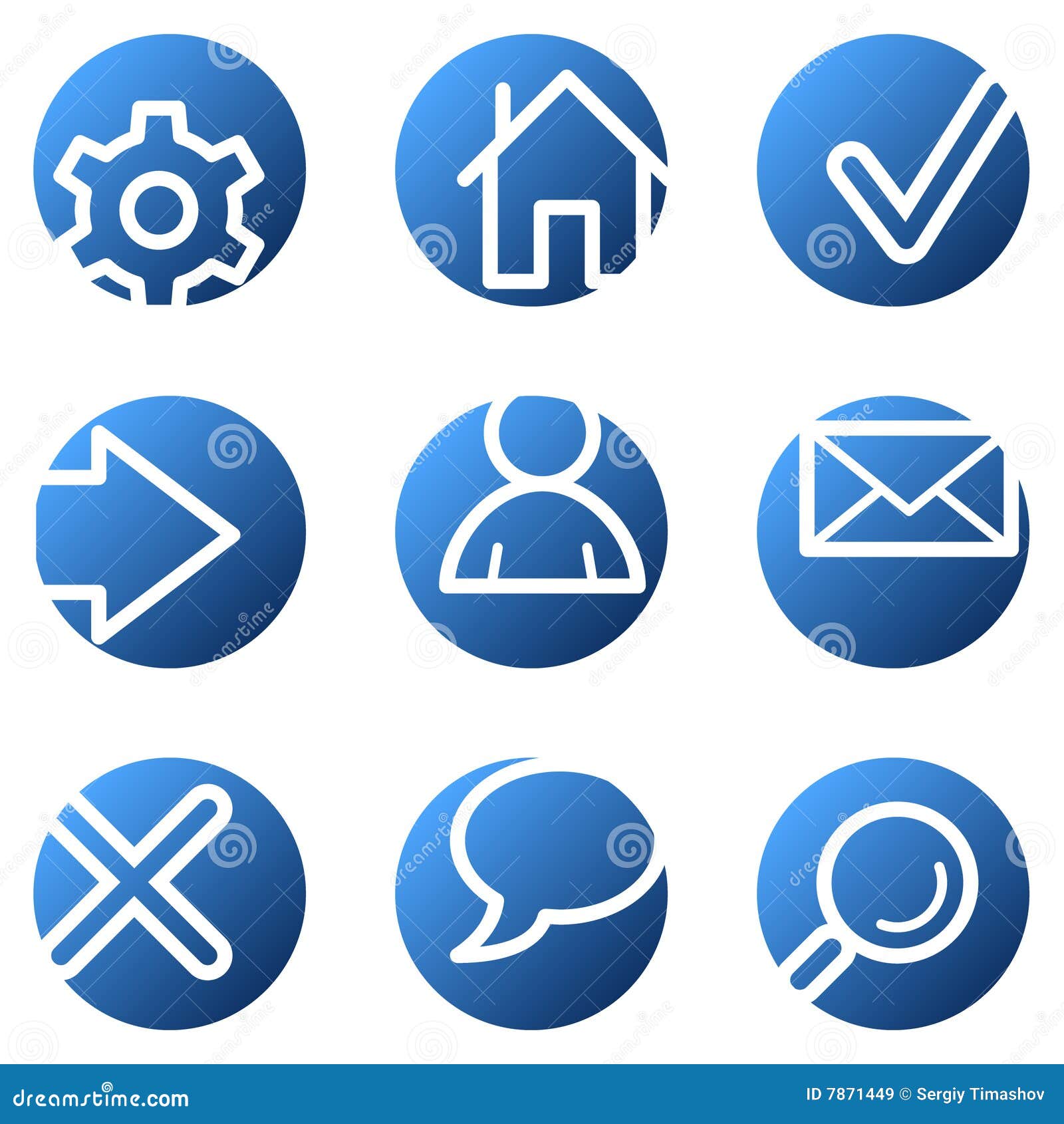 Basic web icons stock vector. Illustration of outline - 7871449