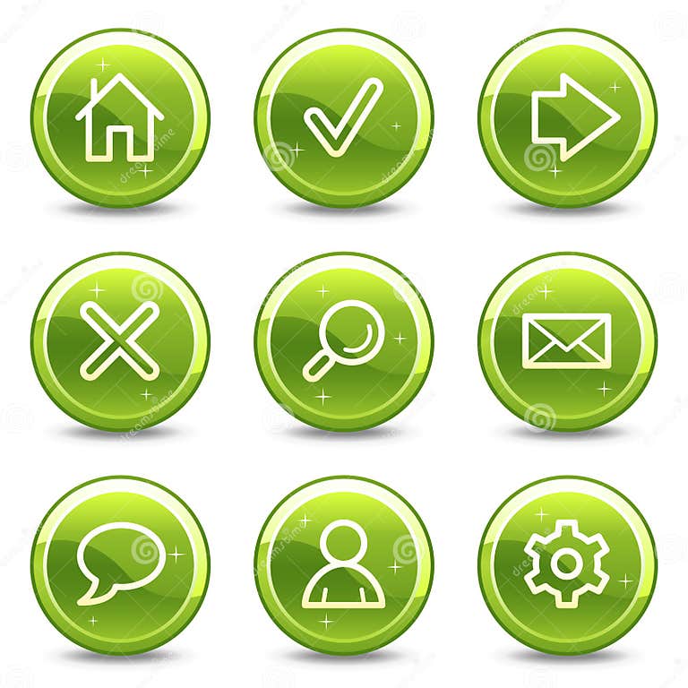 Basic web icons stock vector. Illustration of button, options - 8242931