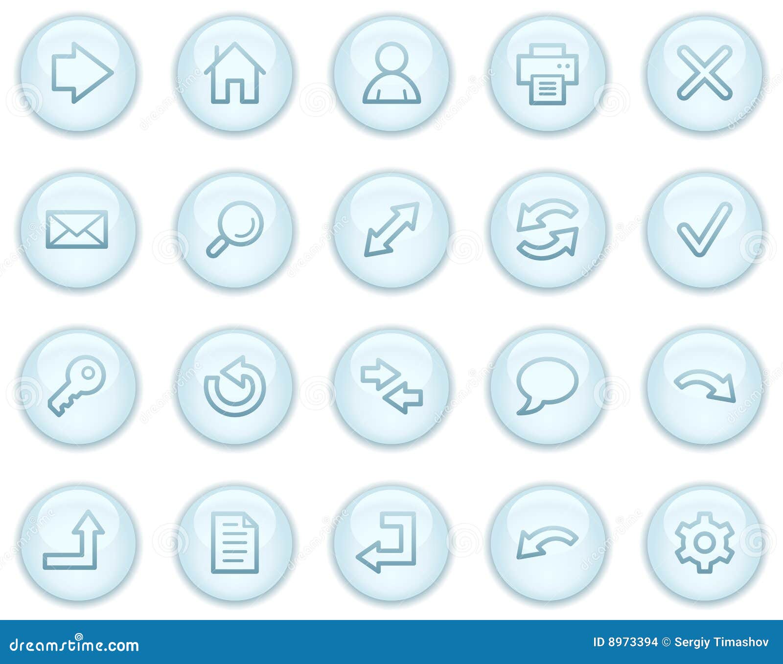 Basic web icons stock vector. Illustration of buttons - 8973394