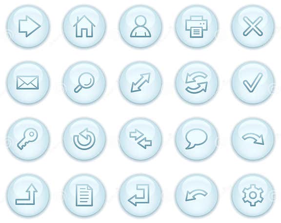 Basic web icons stock vector. Illustration of buttons - 8973394