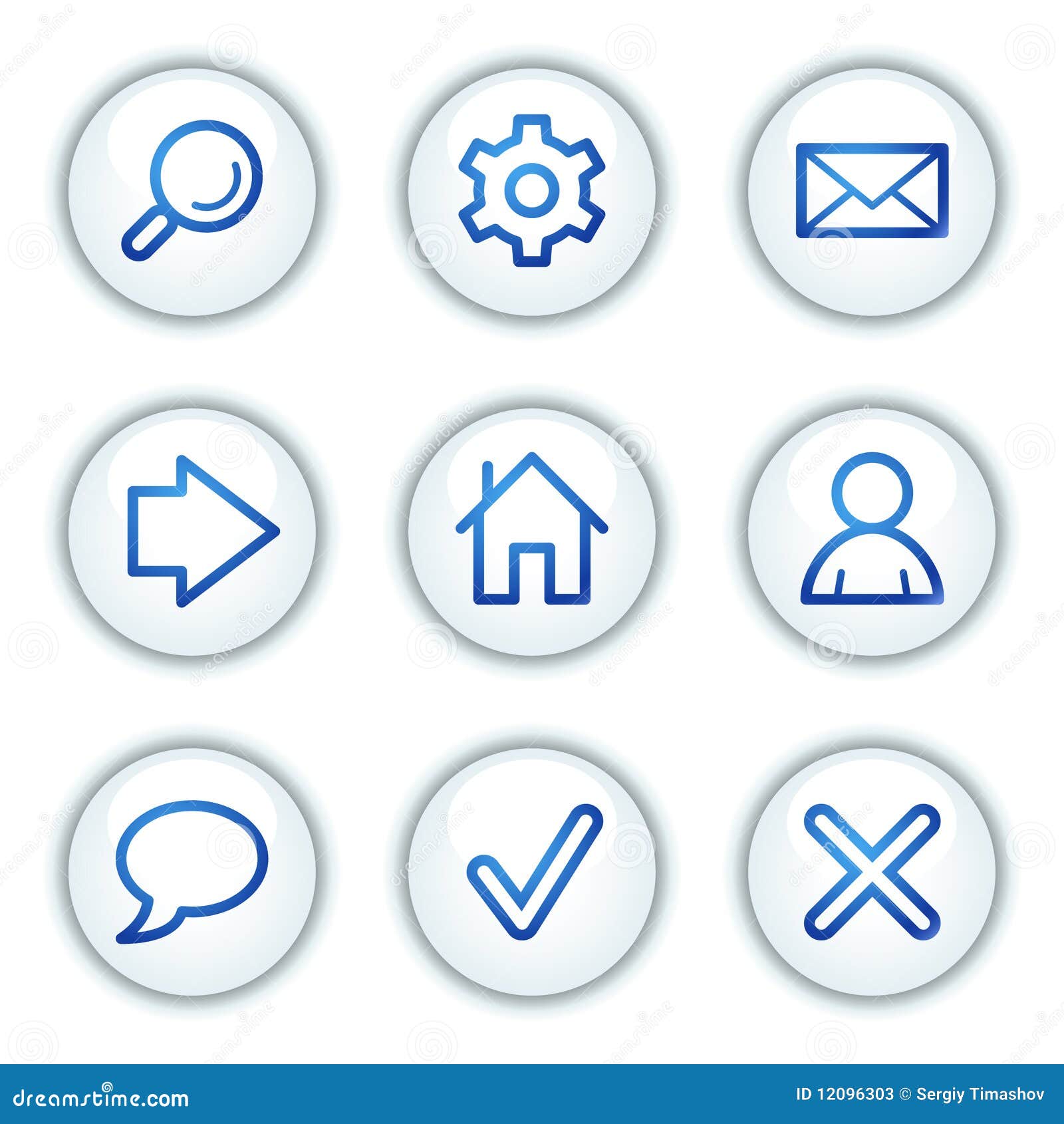 Basic Web Icons, White Circle Buttons Series Stock Vector ... Basic Web Icons, White Circle Buttons Series Stock Vector ...