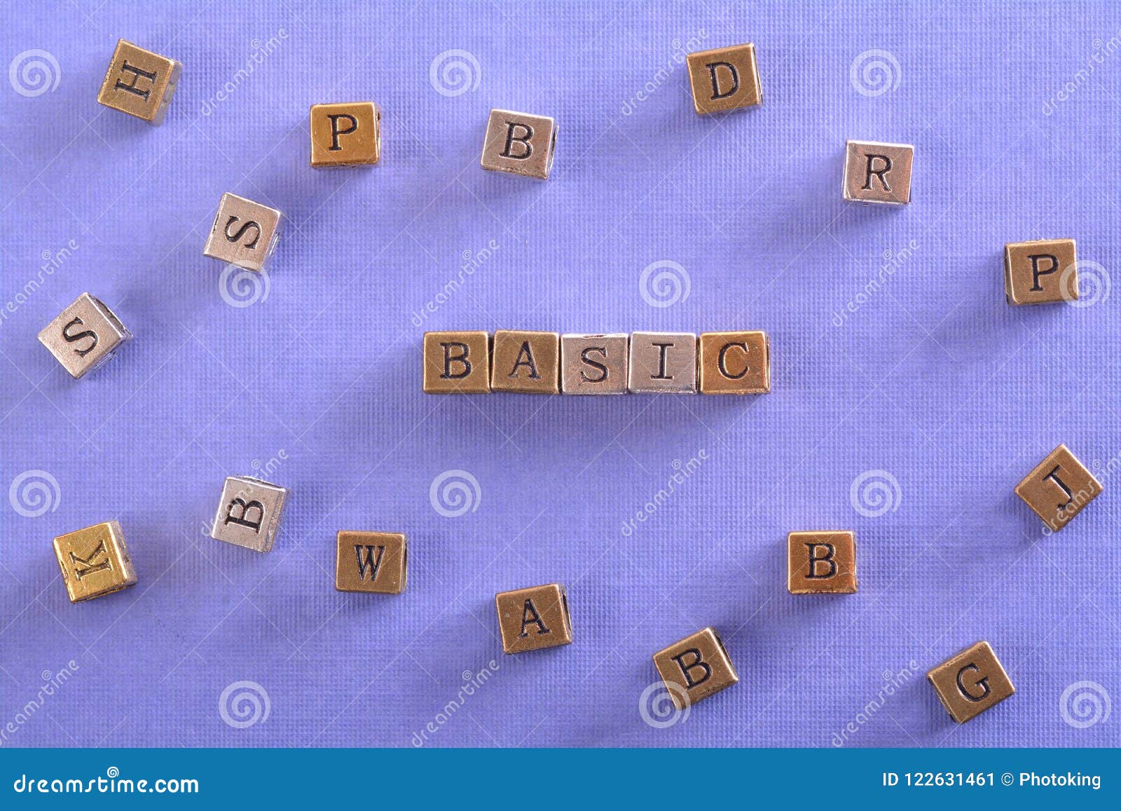 Basic Word Metal Block Royalty-Free Stock Photography | CartoonDealer ...