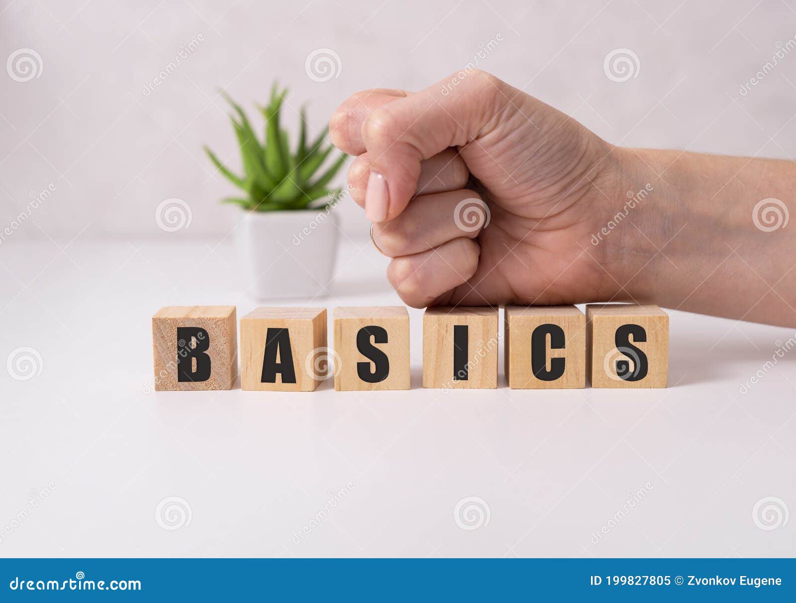 BASIC Word Made with Building Blocks on White Stock Image - Image of ...