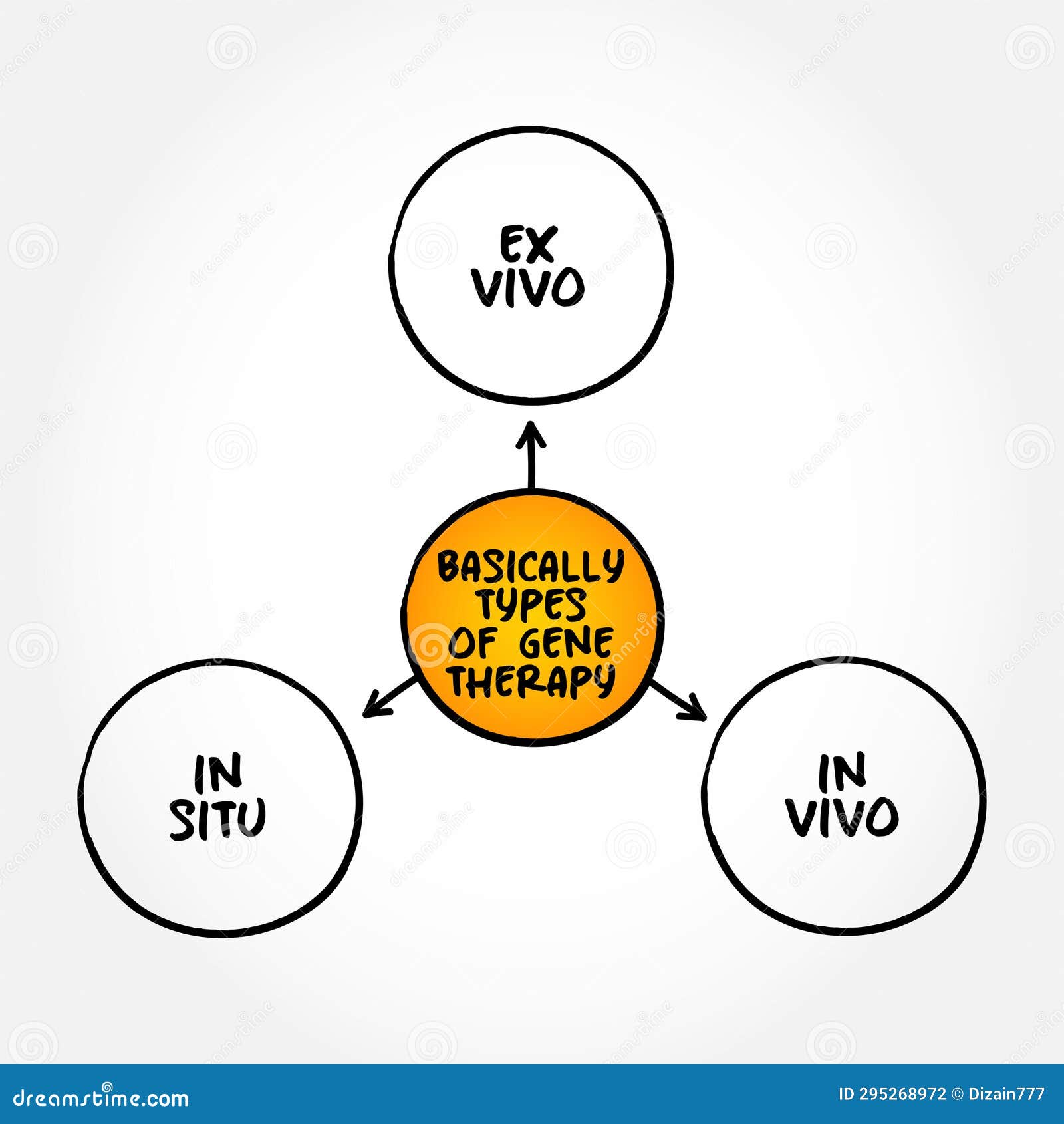 Basically Three Types of Gene Therapy Mind Map Text Concept for ...