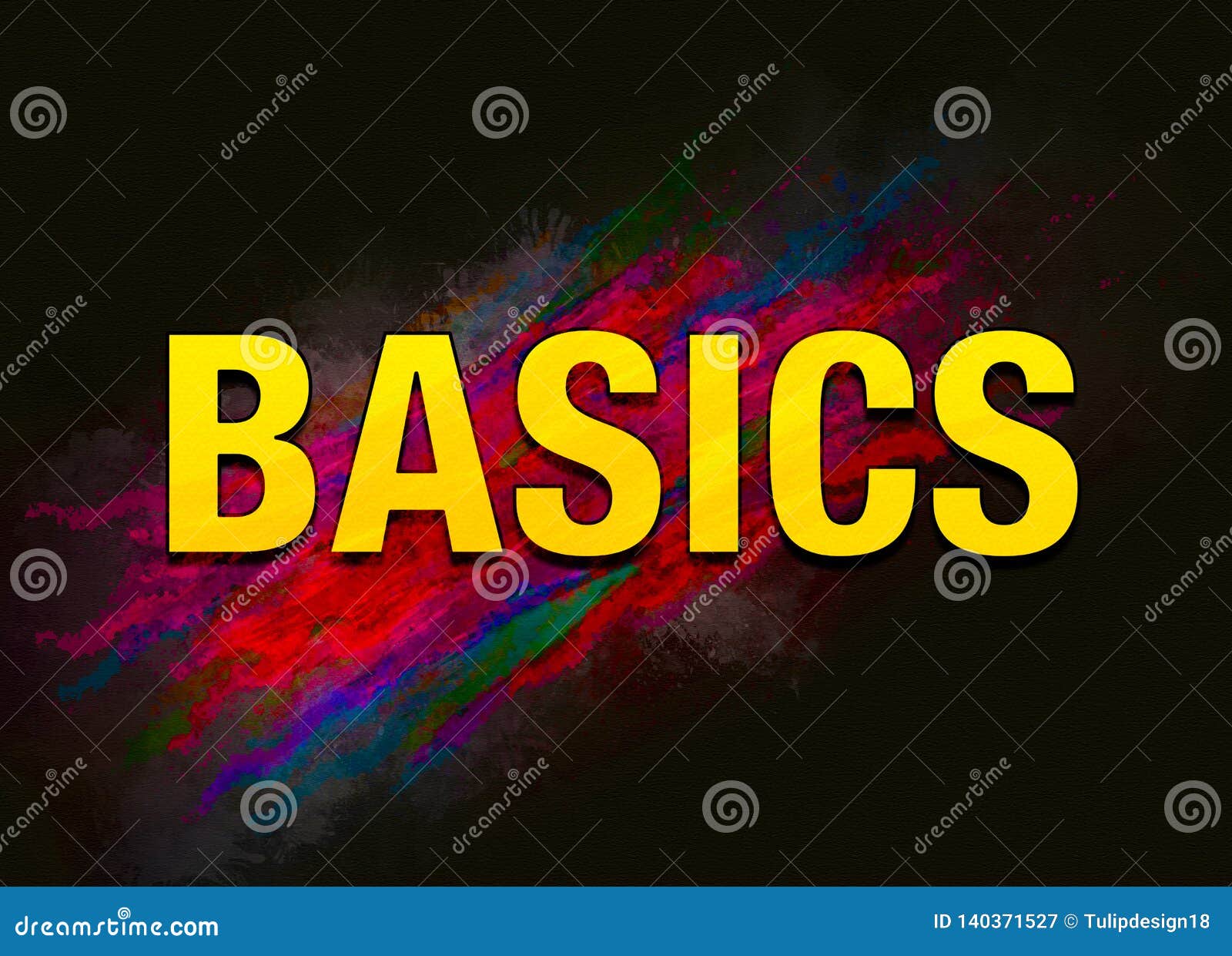 Basics Colorful Paint Abstract Background Stock Illustration ...